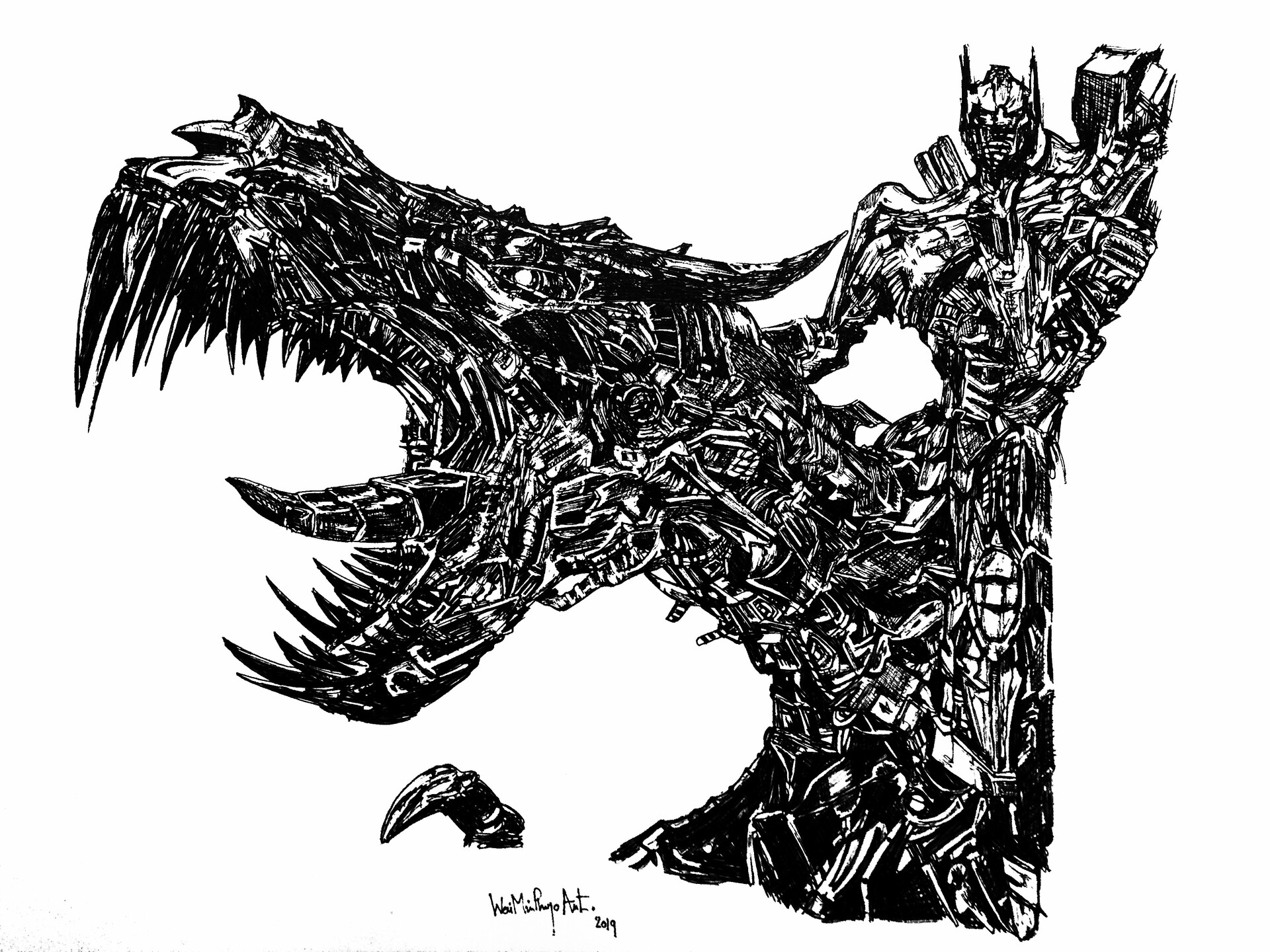 how to draw optimus prime last knight