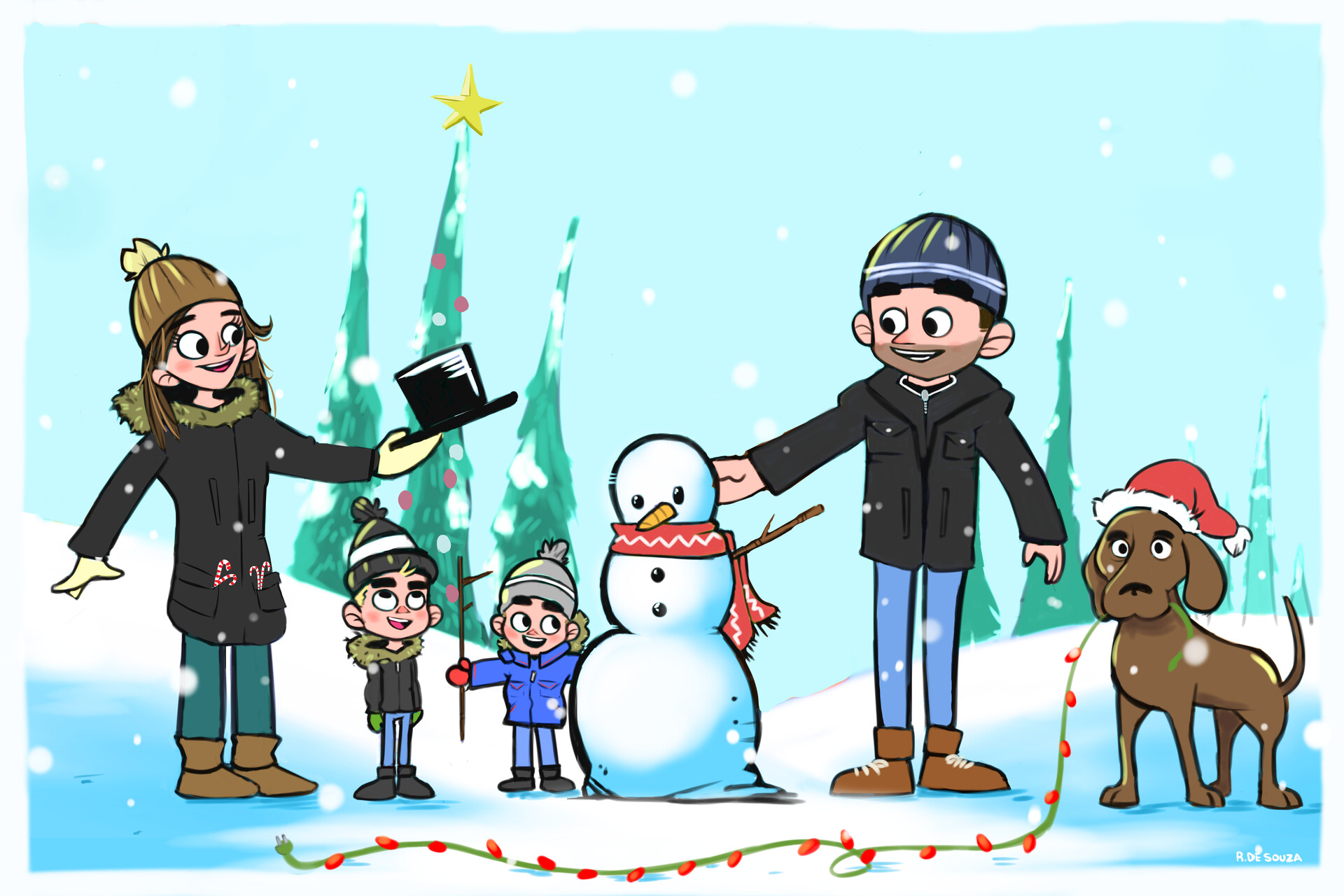 ArtStation - Winter Family