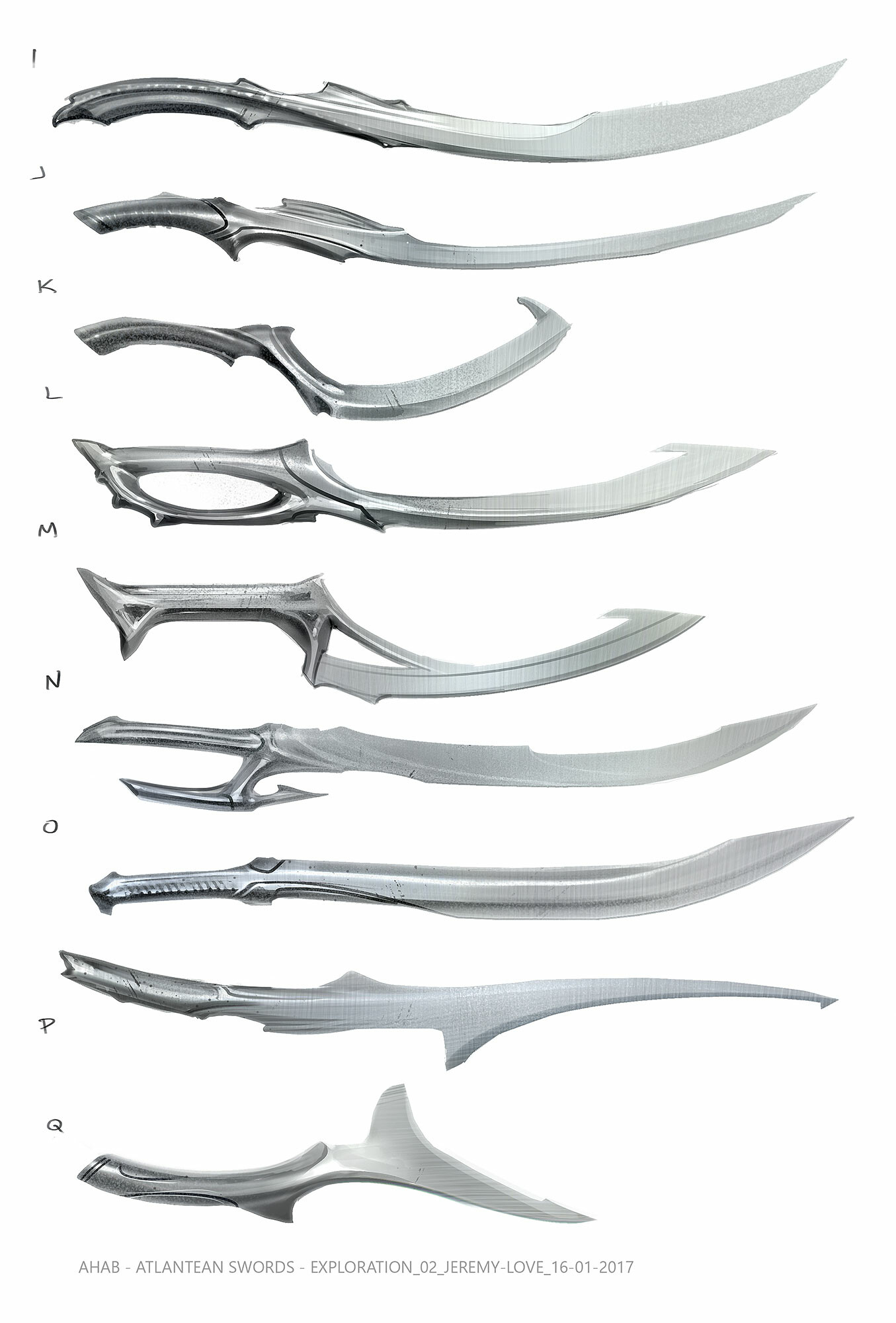 Jeremy Love - AQUAMAN - Weapons