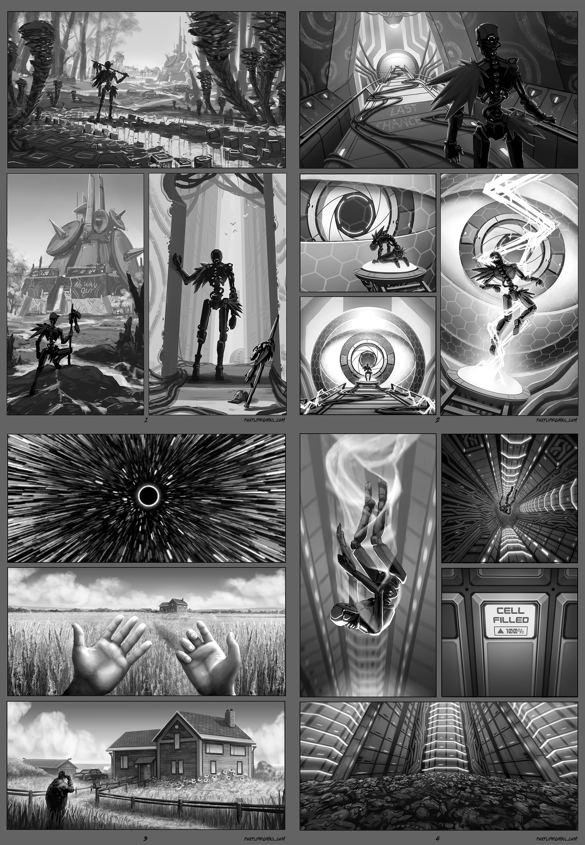 ArtStation - Liberator (Strange comic experiment)