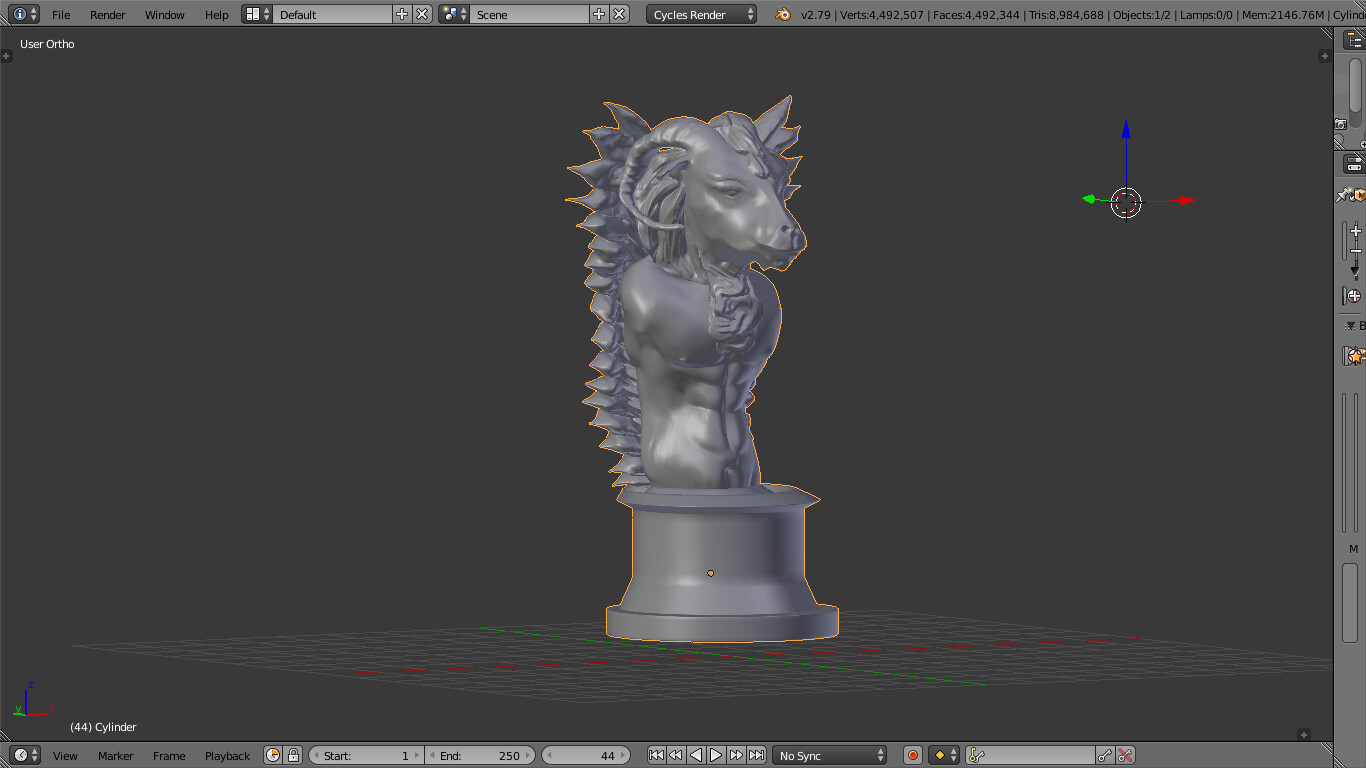 Arkadiusz Kania - 3d Model- Occult Chess Set