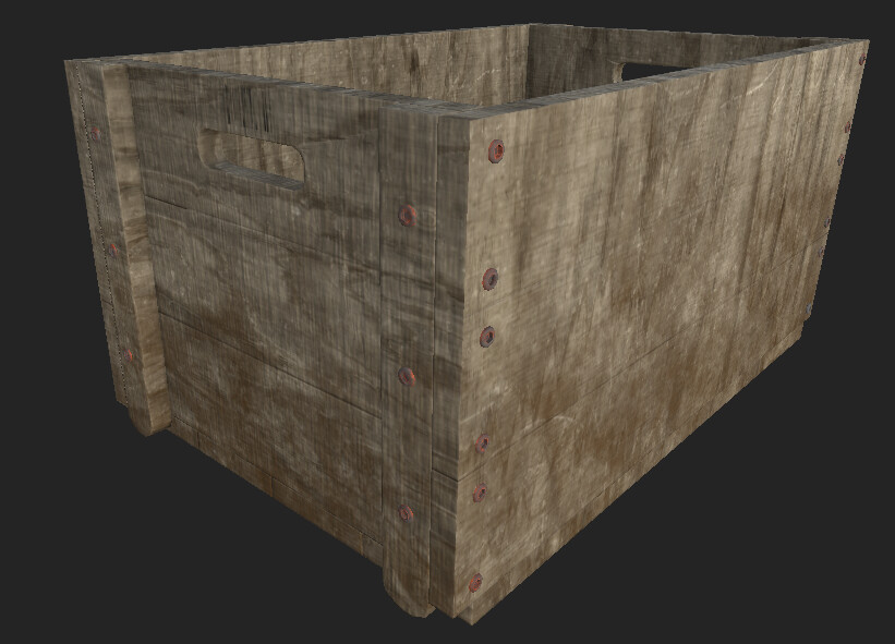ArtStation - Weathered Wooden Crate