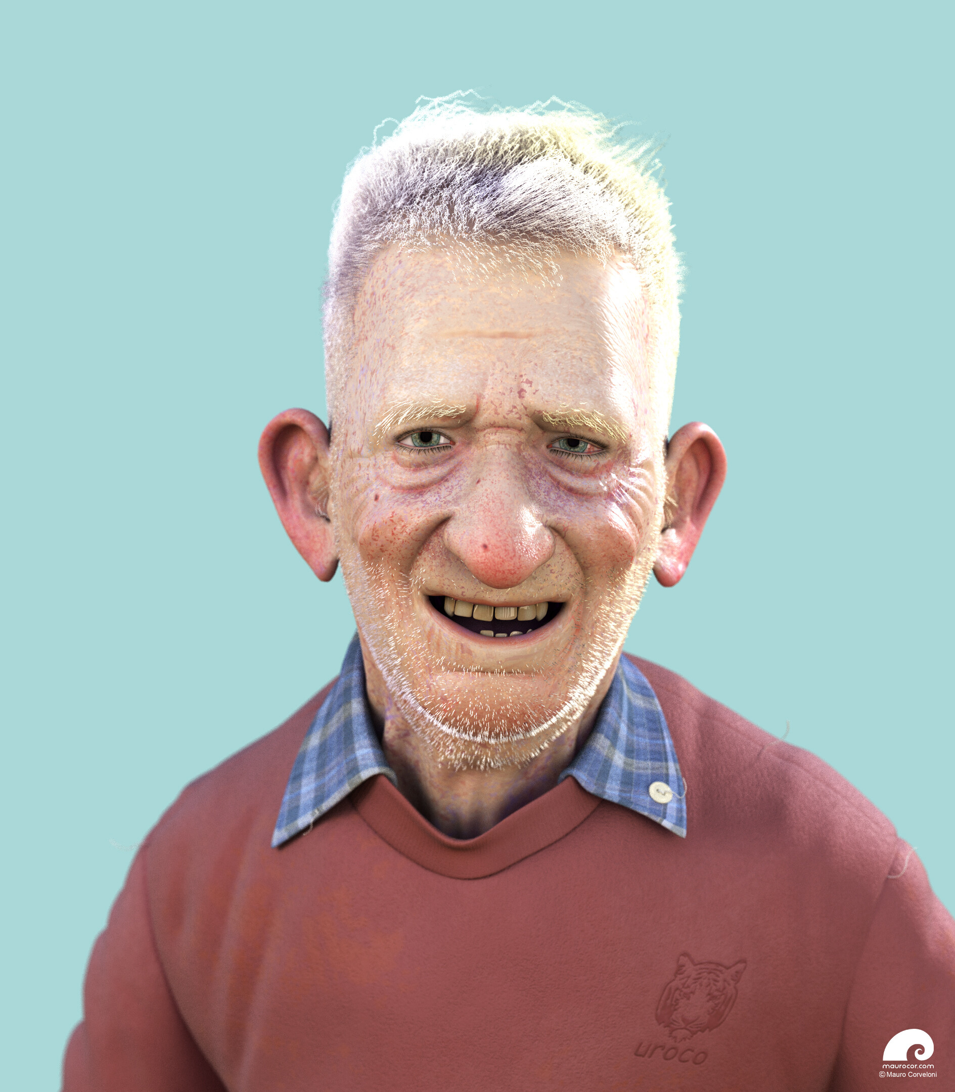 ArtStation - Theodore smiling