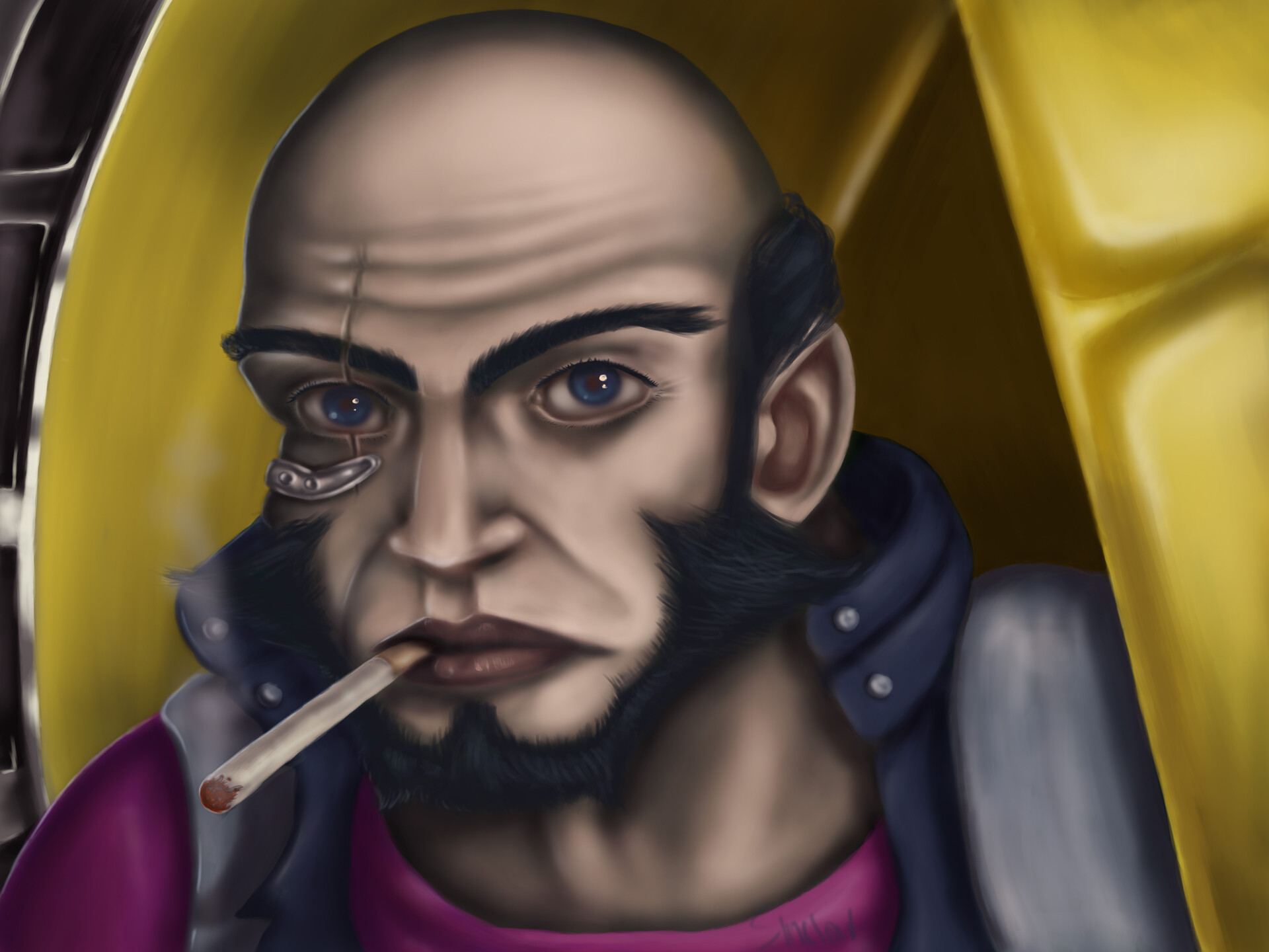 ArtStation - Jet Black (Cowboy Bebop)