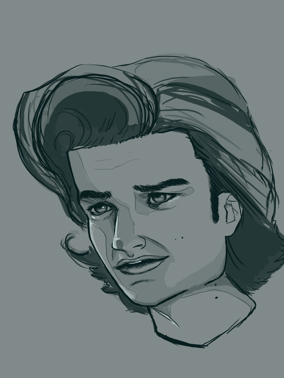 ArtStation - Steve from stranger things