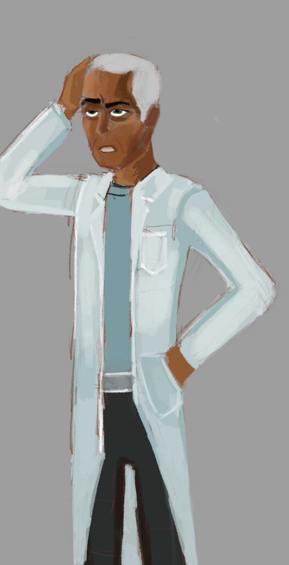 ArtStation - confused scientist