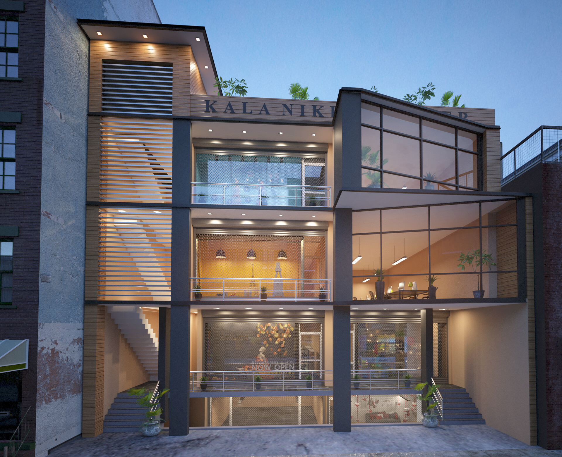 ArtStation - commercial shopping complex