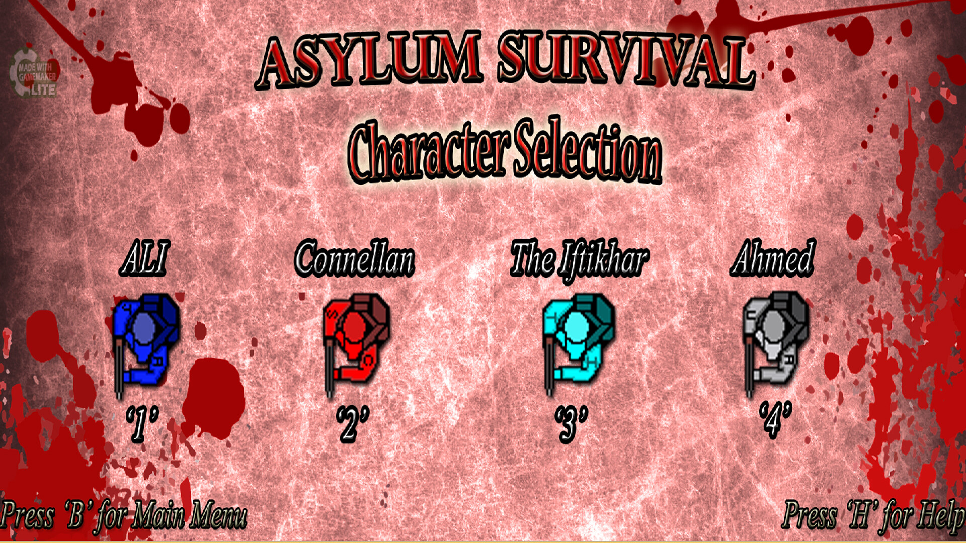 Jamil Ali - Asylum Survival - 2D Group Game Project
