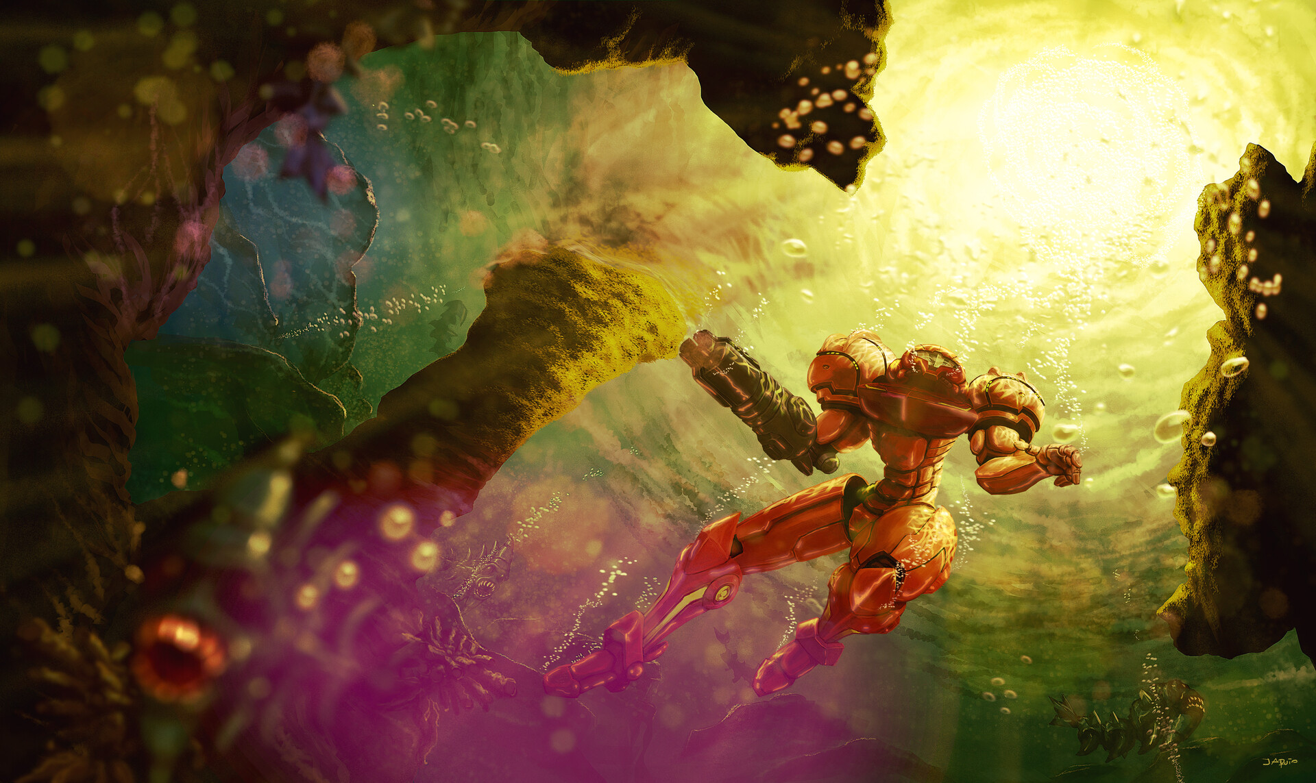 ArtStation - Samus in Maridia