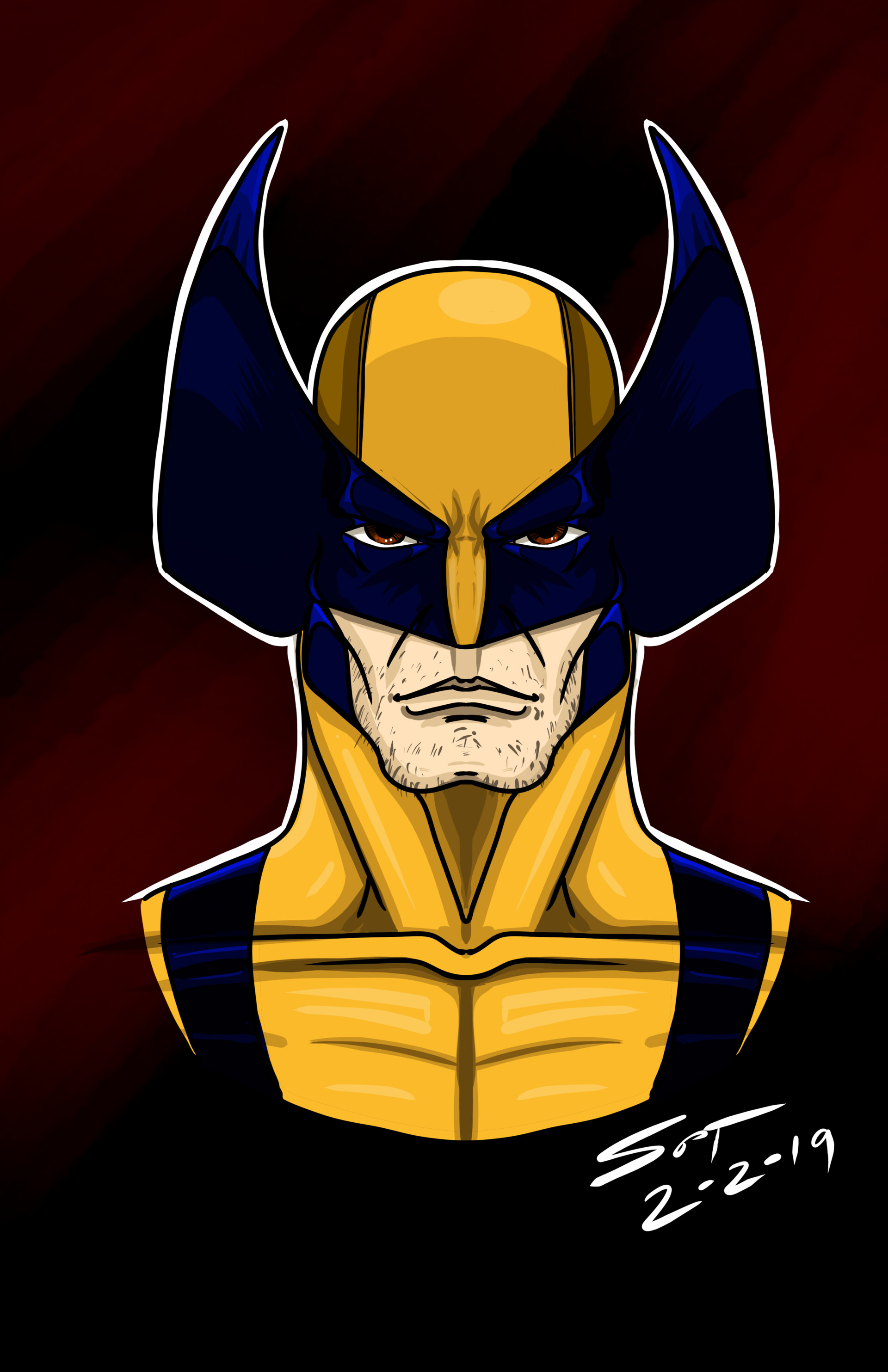 ArtStation - Wolverine headshot