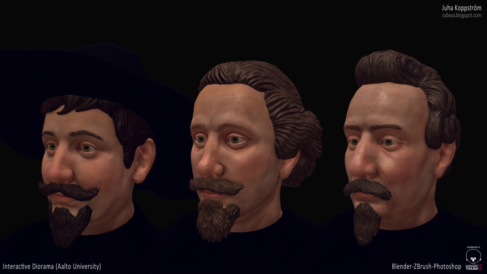 Juha Koppström - Interactive Diorama Character Heads