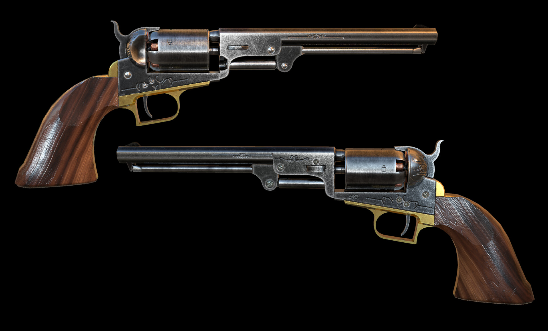 ArtStation - Colt 1851 Navy Low poly