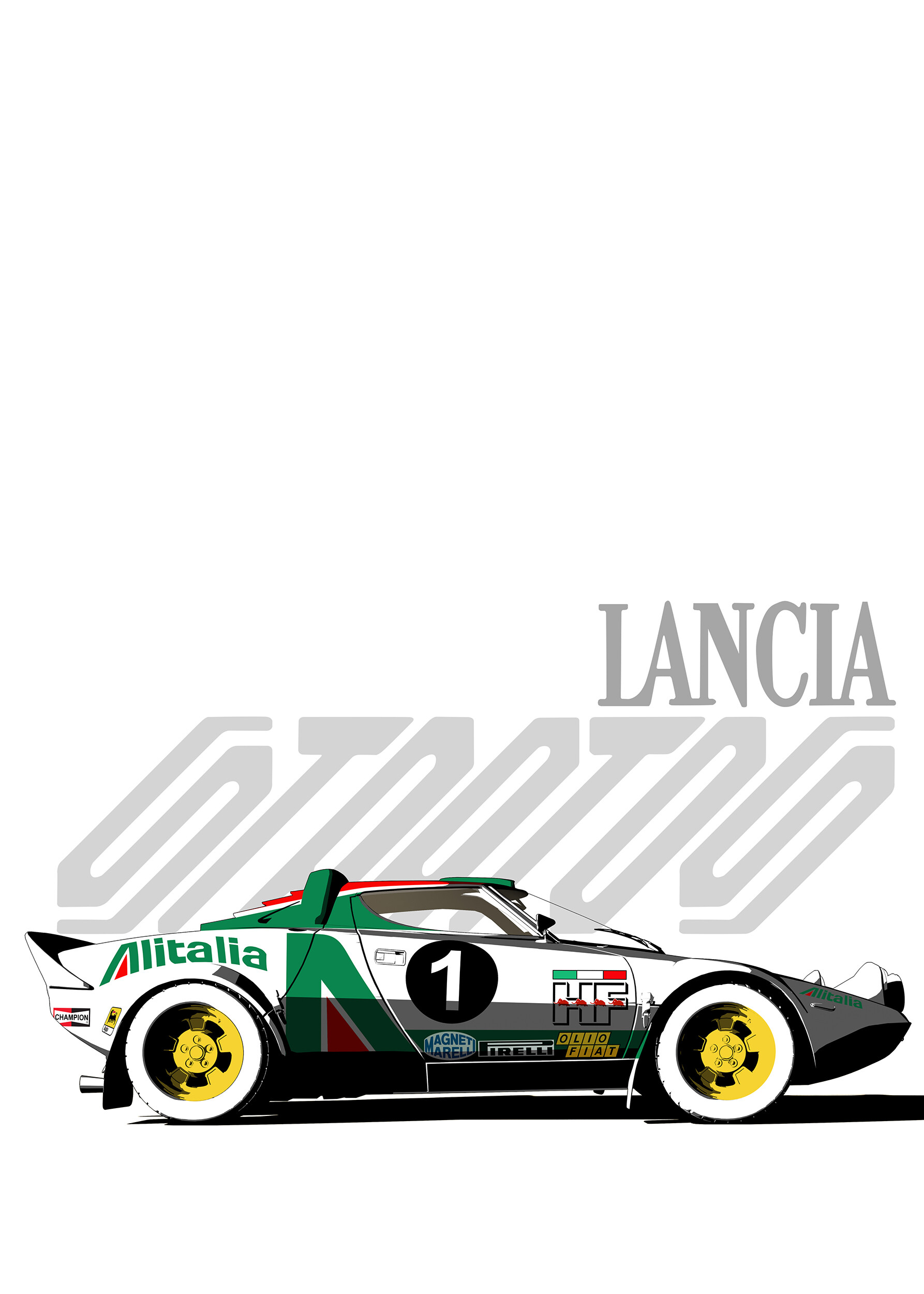 ArtStation - Lancia Stratos Illustration