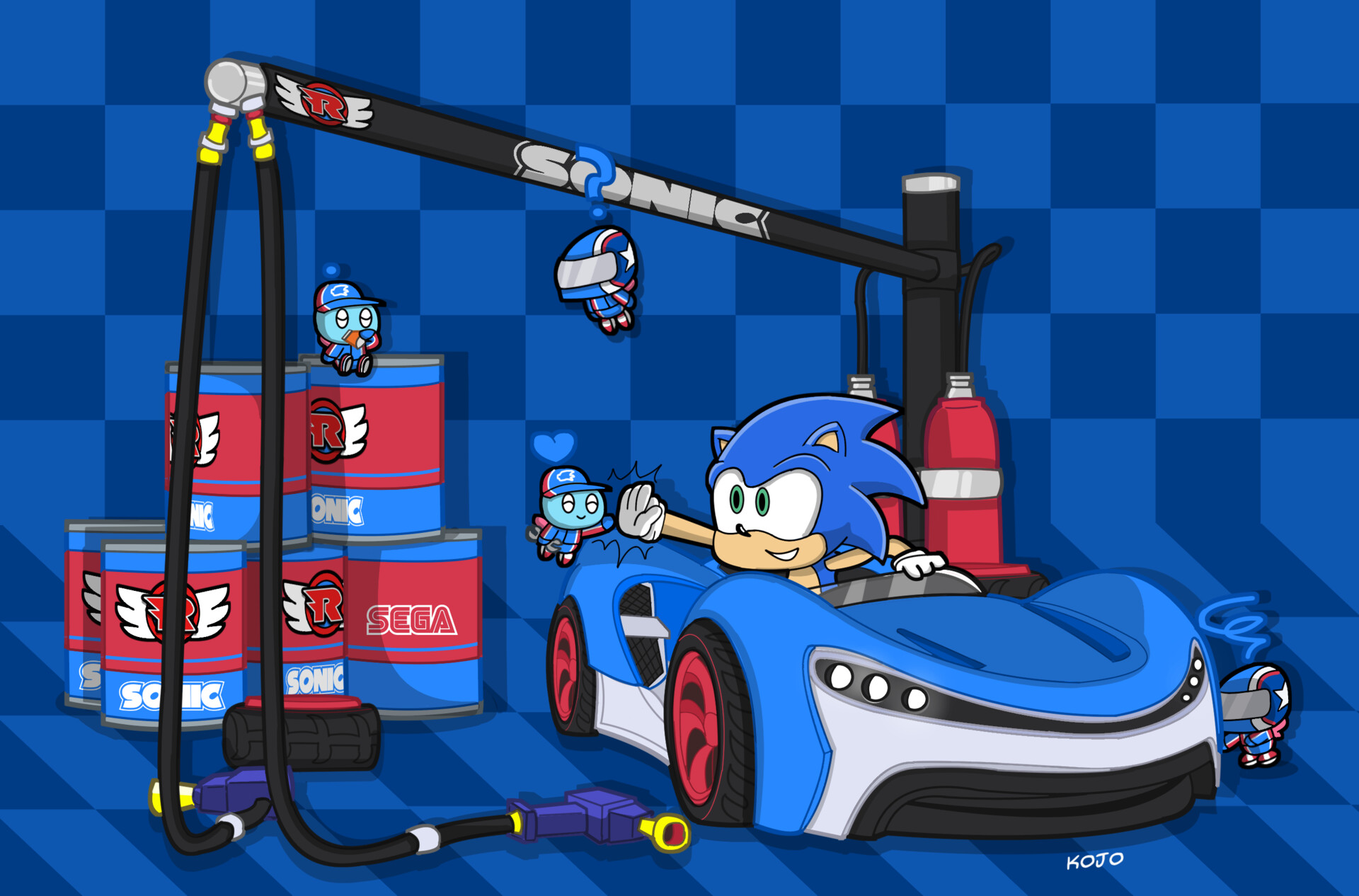 ArtStation - Sonic - Car Maintenance