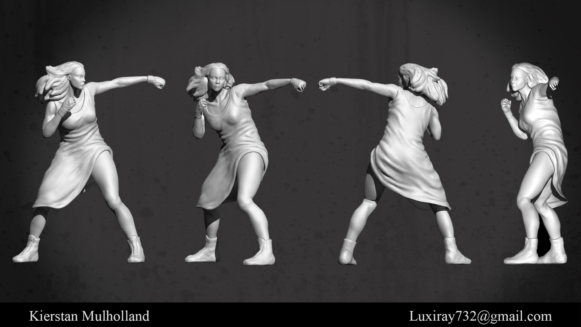 ArtStation - Female Boxer Character Sculpt