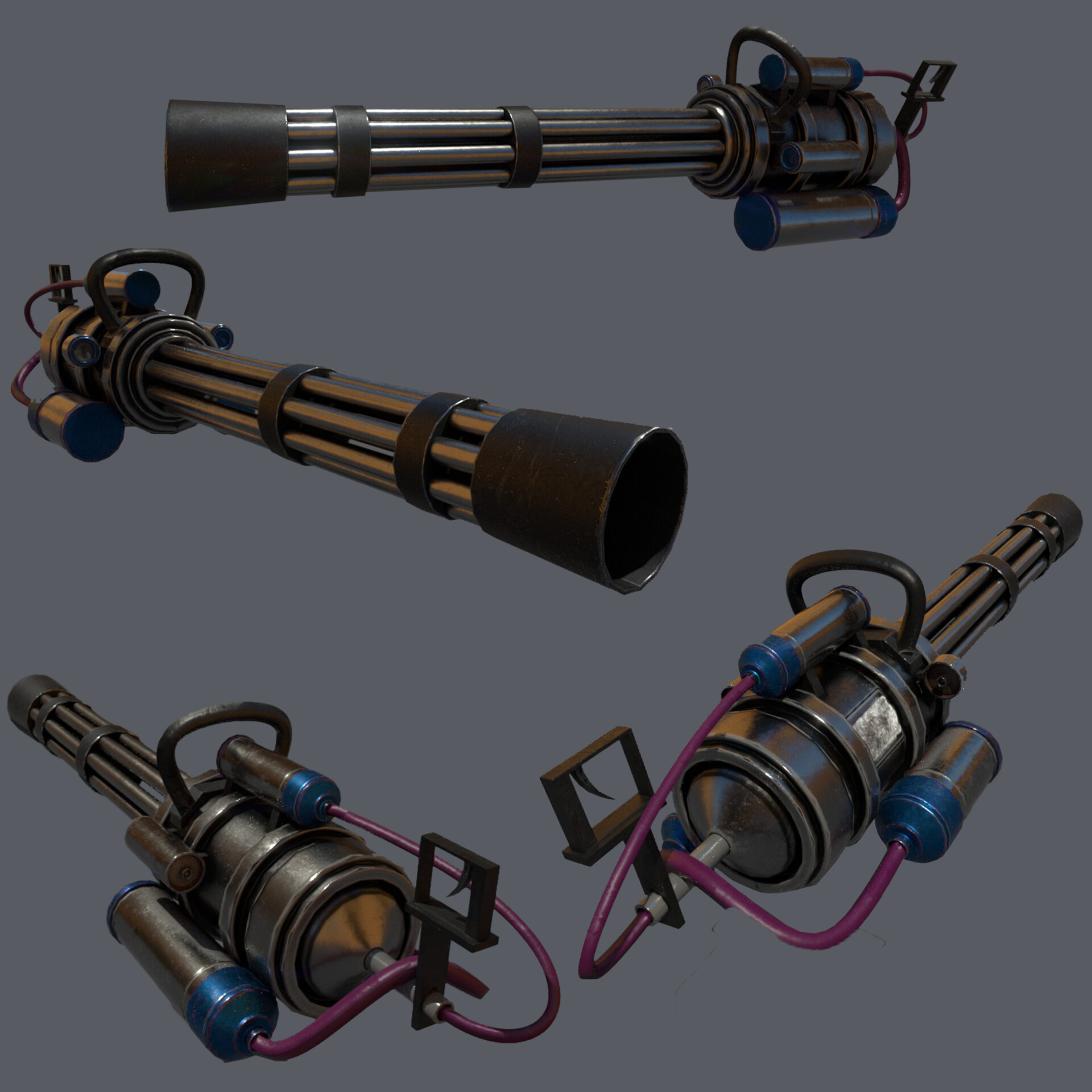 ArtStation - Gatling gun
