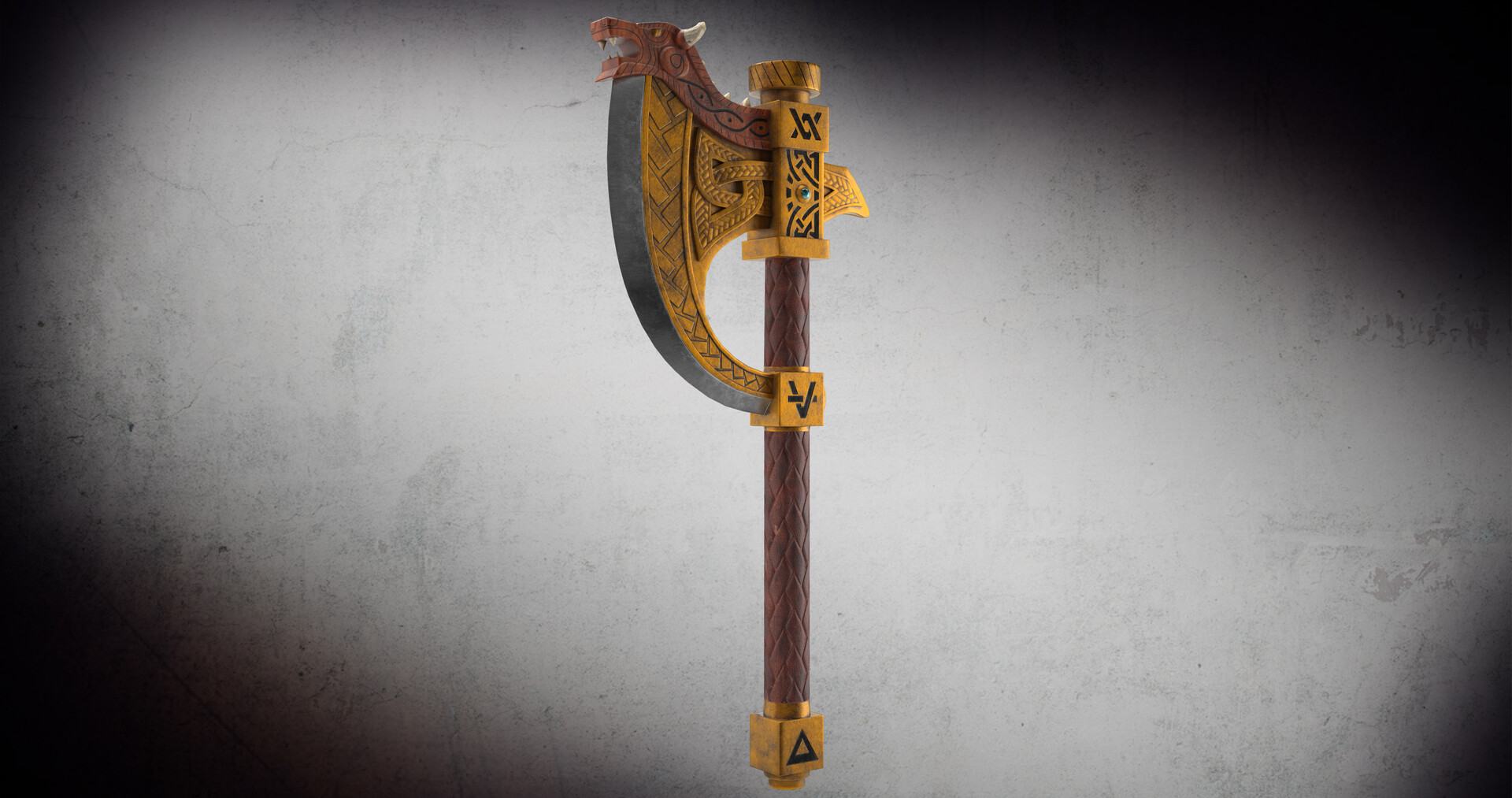 ArtStation - Dragon Head Axe