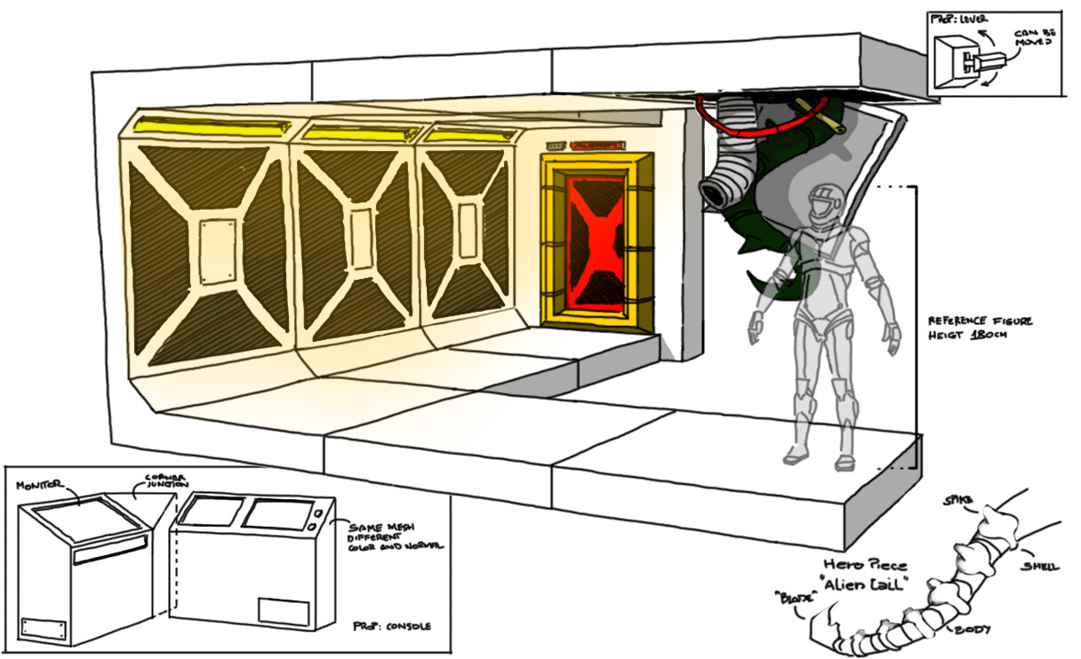 John Cavalieri - Super low poly space station modular kit