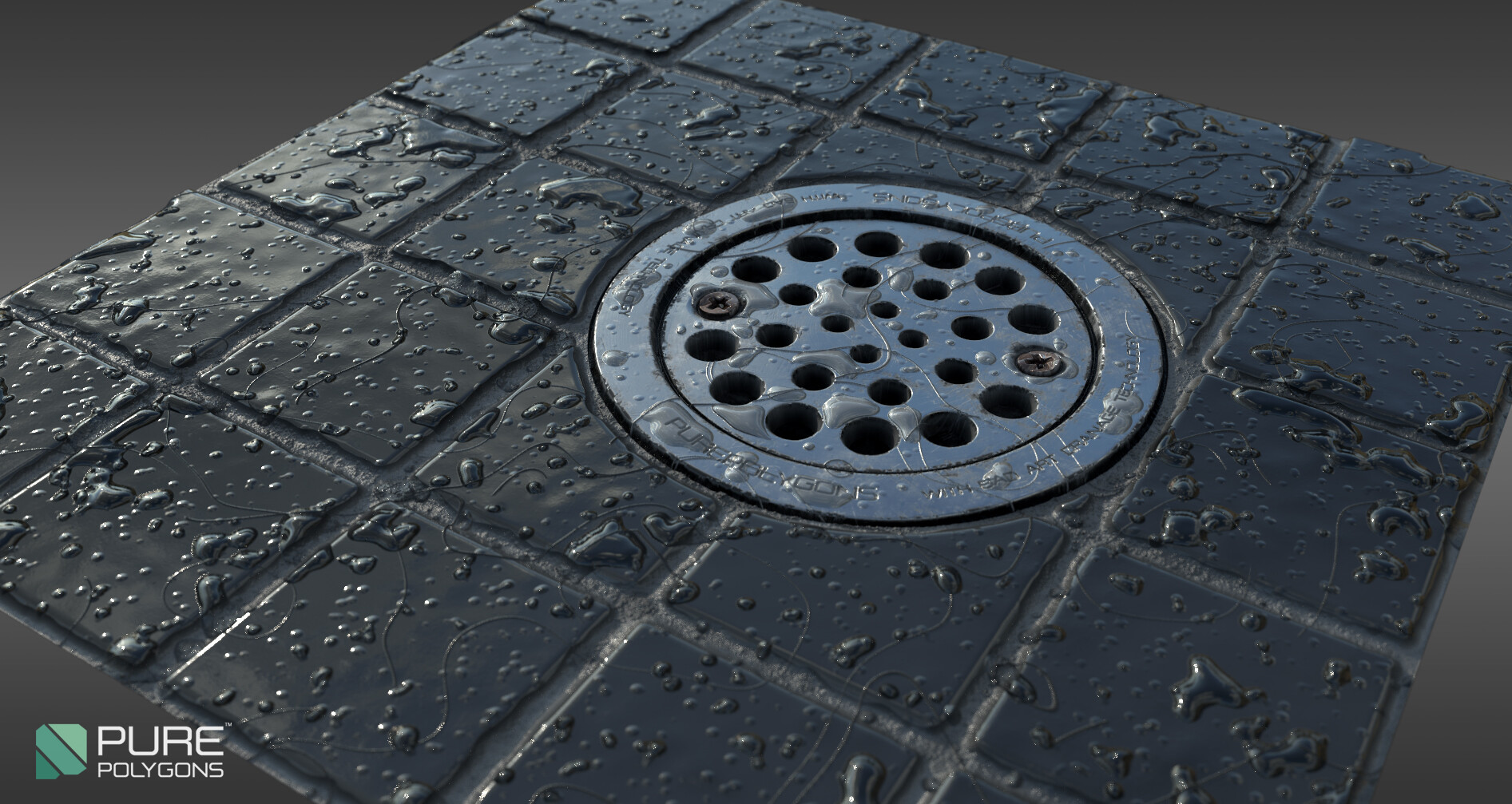 ArtStation - WIP - Substance Shower Drain