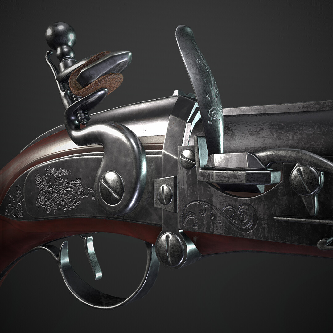 ArtStation - Breech-loading pistol