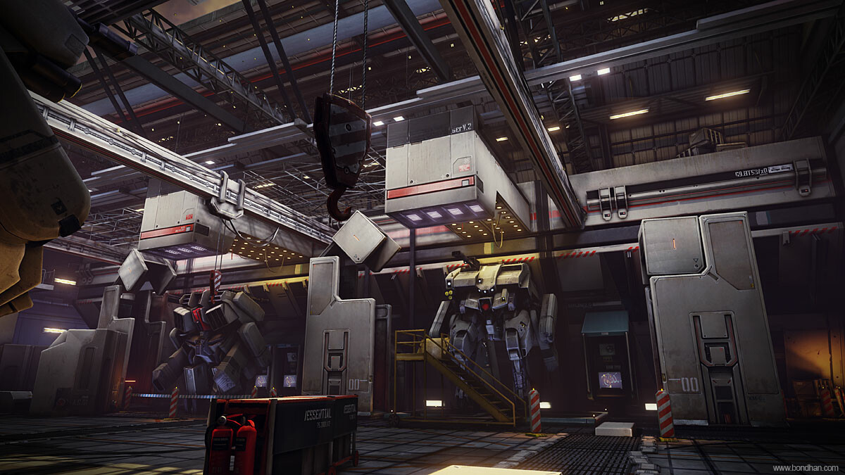 ArtStation - Mech Hangar