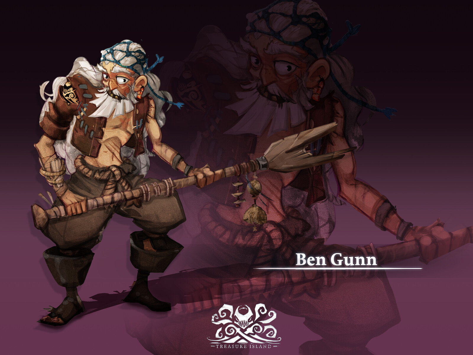 Nickie Villa - Treasure Island Chara Design - Ben Gunn