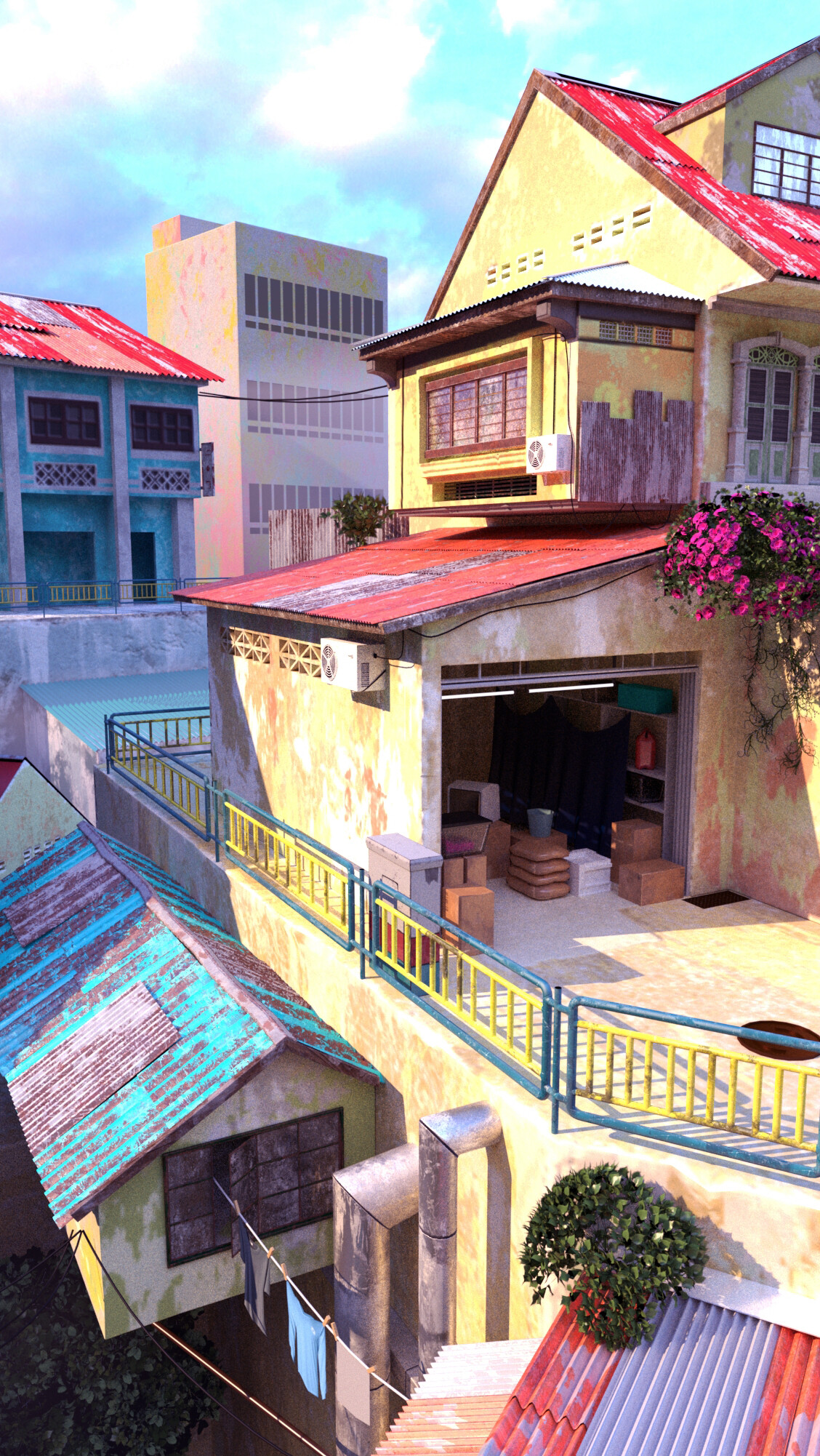 ArtStation - Rooftop Shanty