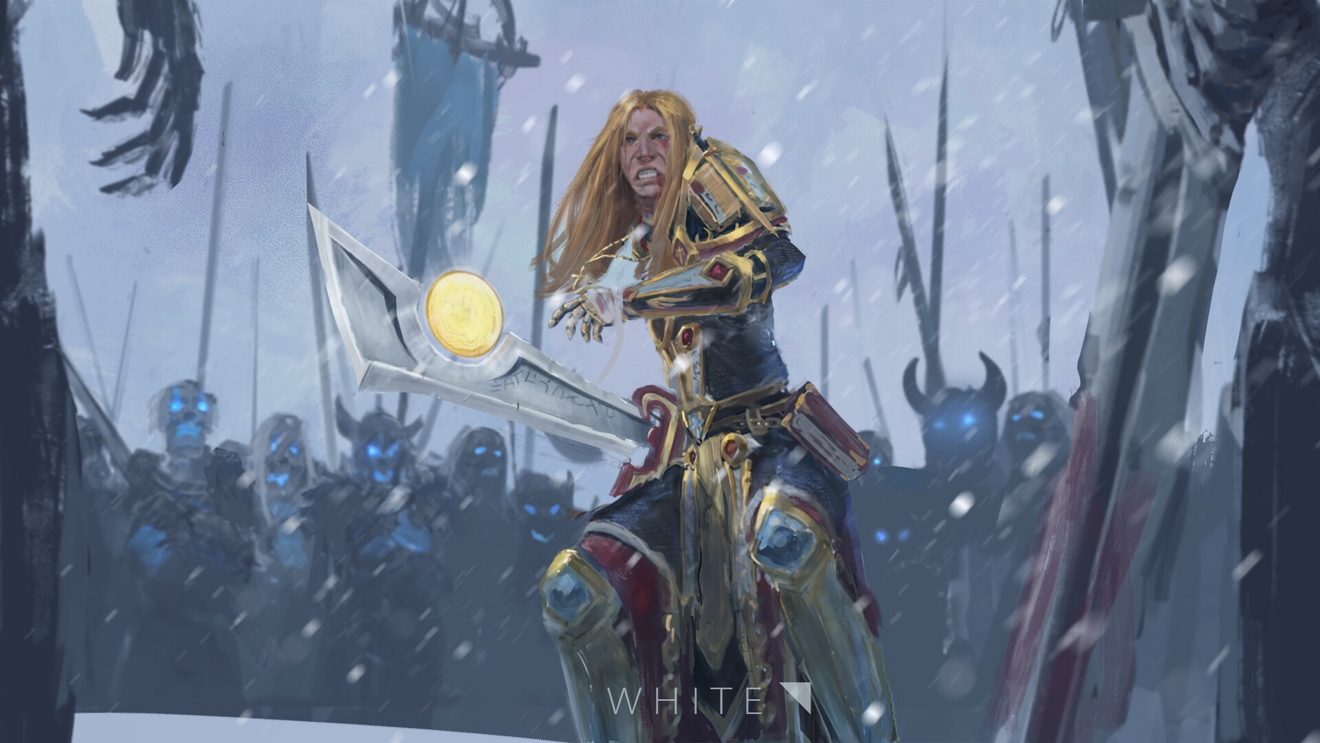 ArtStation - The ashbringer surrounded by evil