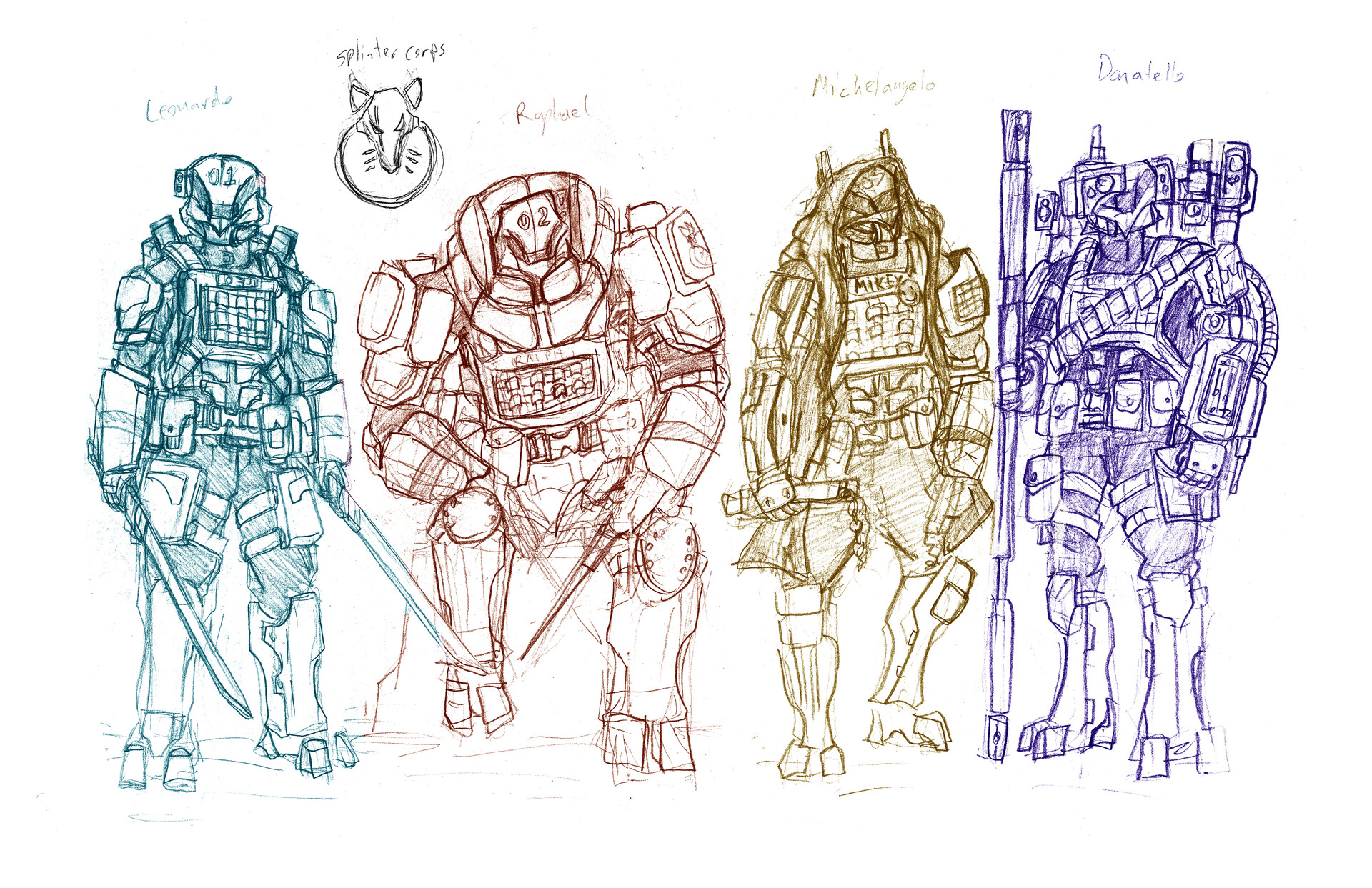 ArtStation - Teenaged Mutant mecha Turtle