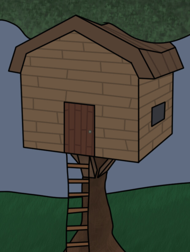 ArtStation - Treehouse Paintover