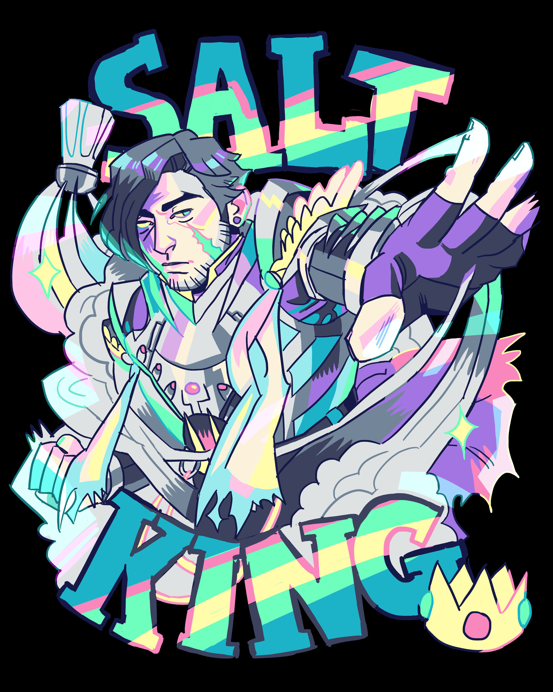 Yamada - Salt King: T-Shirt Design