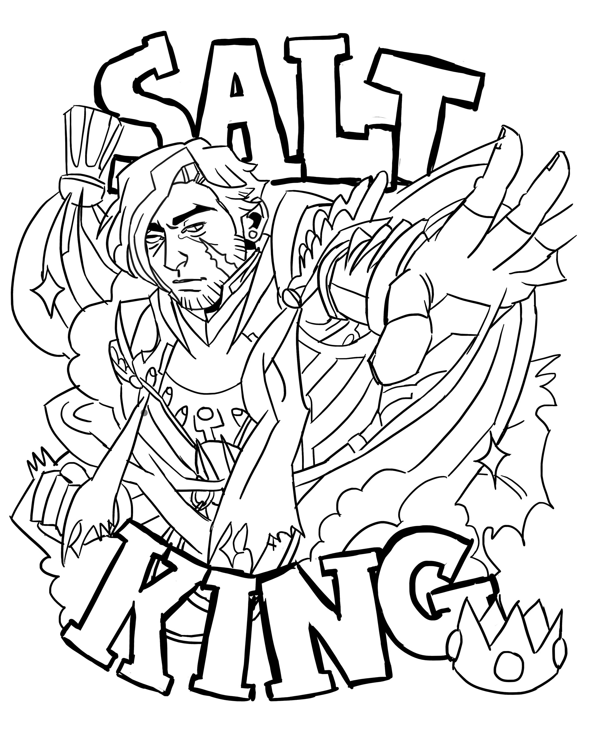 L Yamada - Salt King: T-Shirt Design