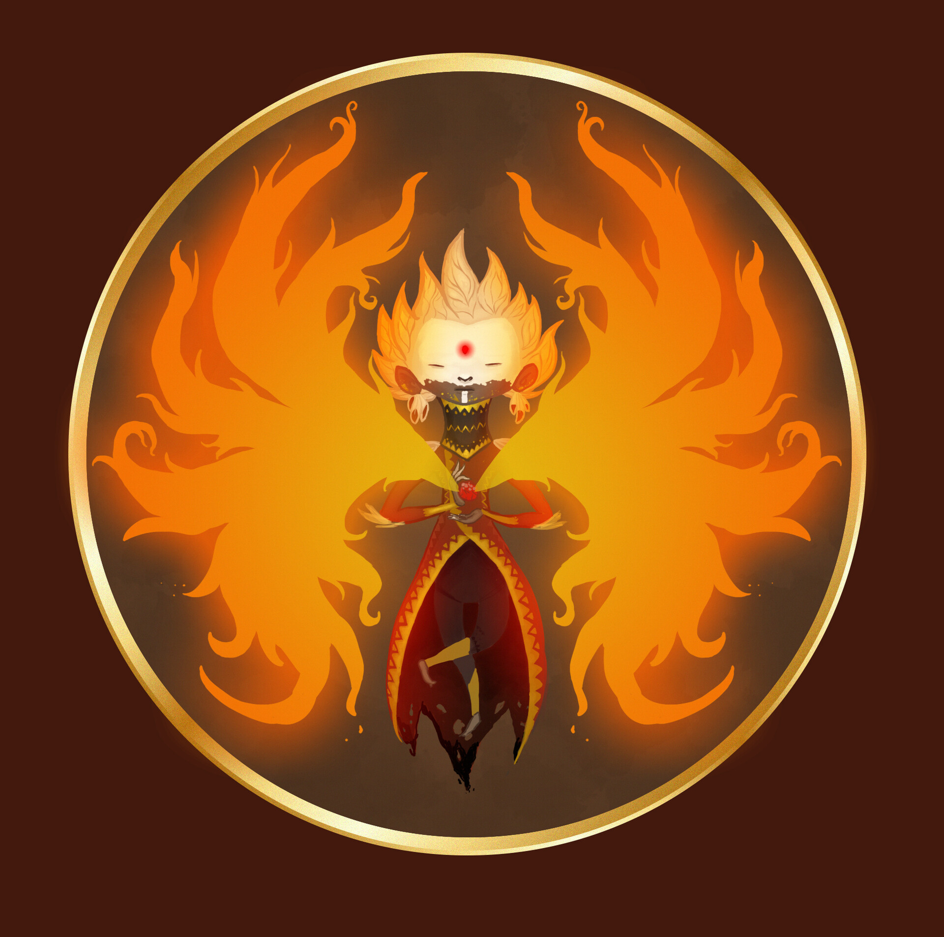 ArtStation - Dios del fuego (God of fire)