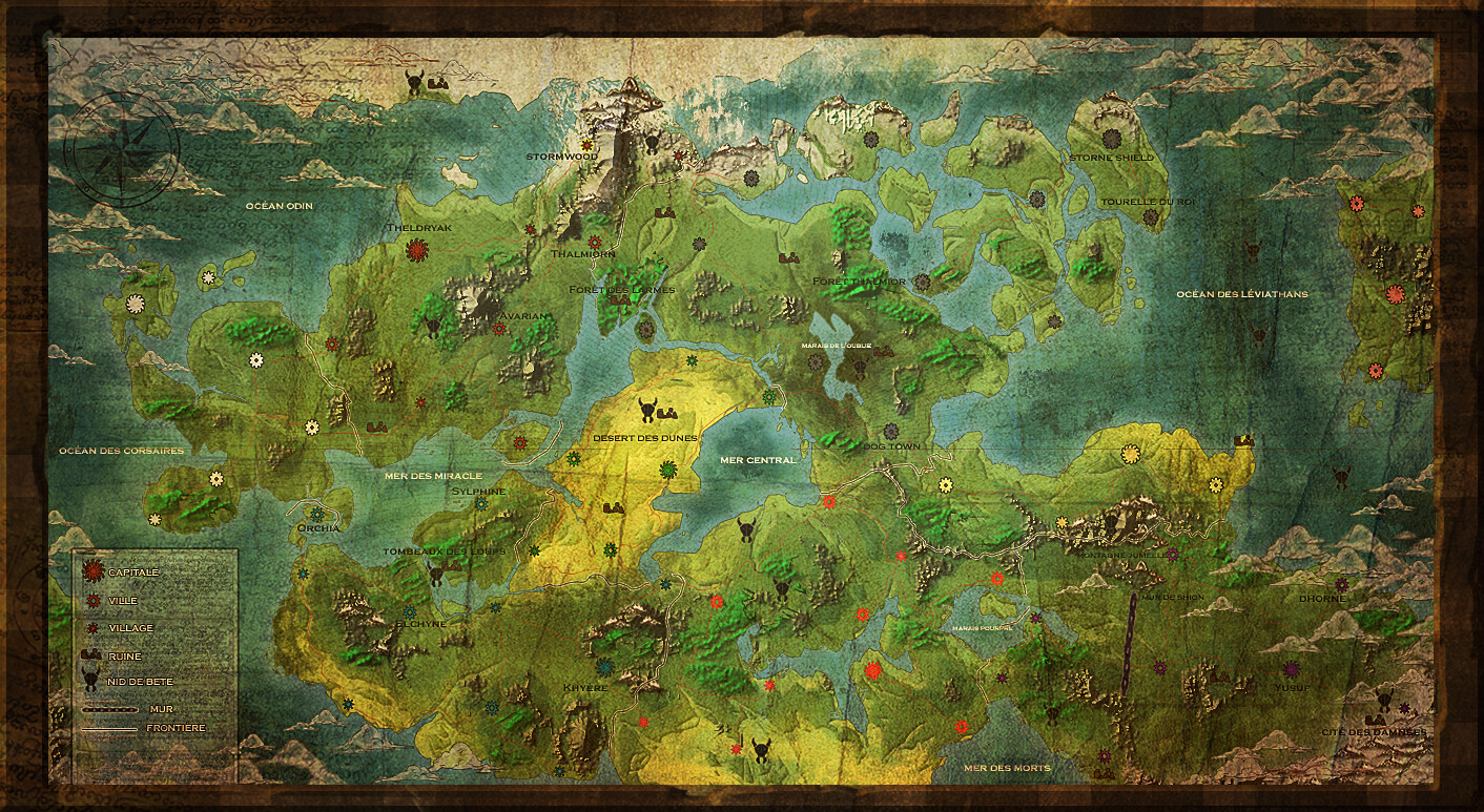 ArtStation - World map