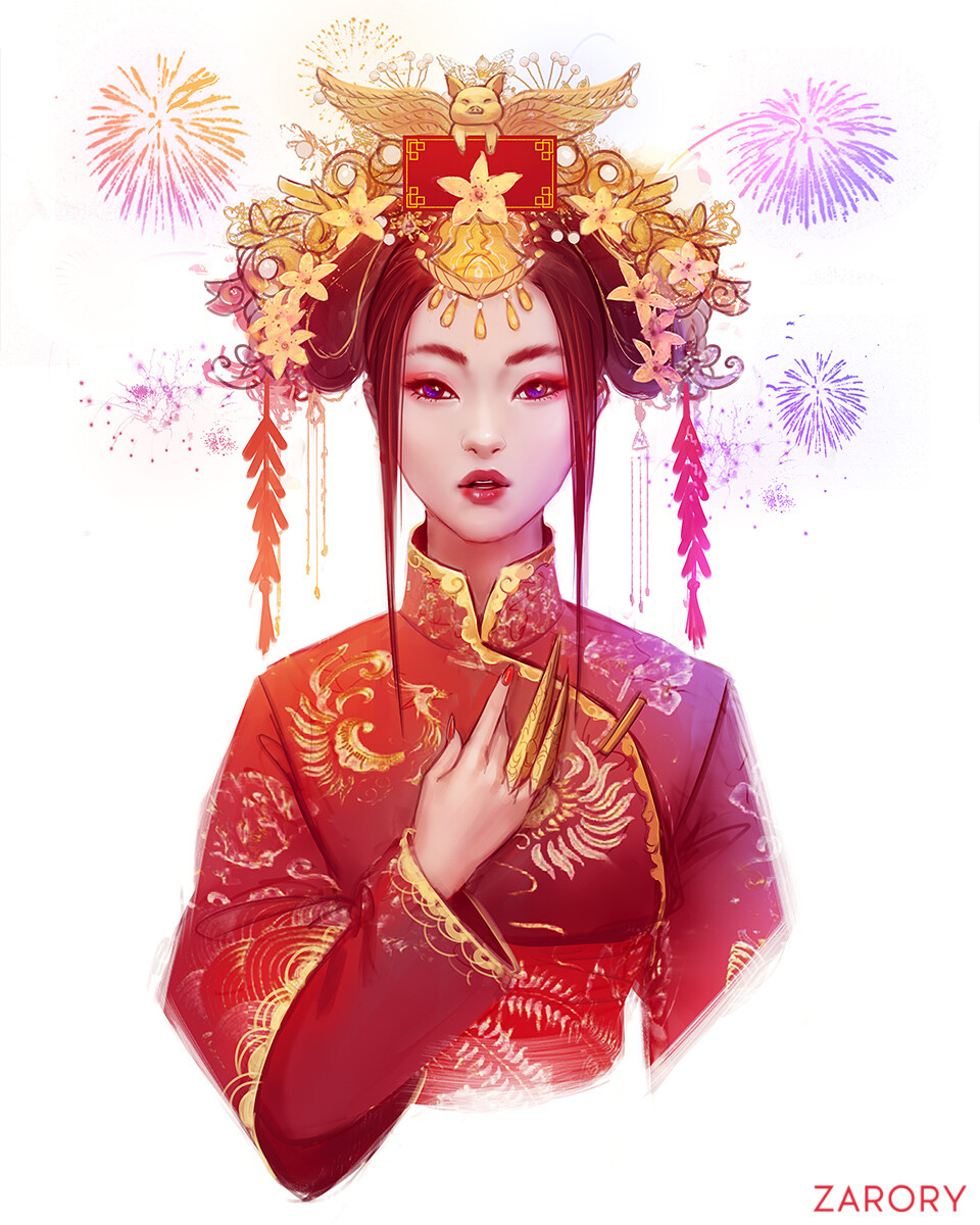 Lunar New Year by Casper Hansen : r/ZodiacArt