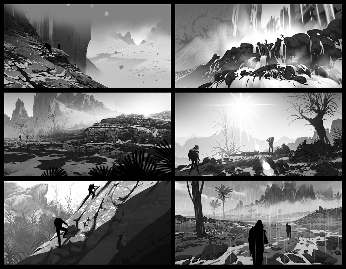 ArtStation - Composition thumbnails