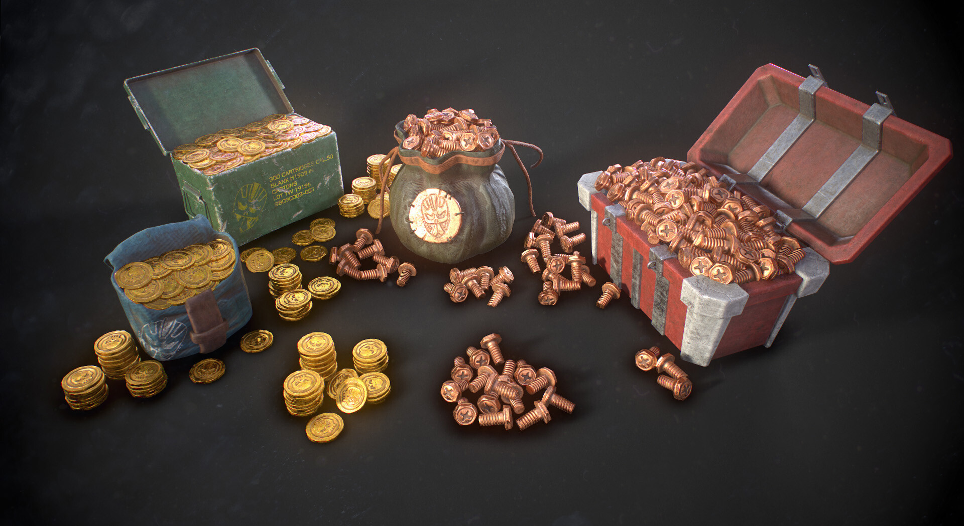 Eforb Outsource Game Studio - Outdoor props 3d model