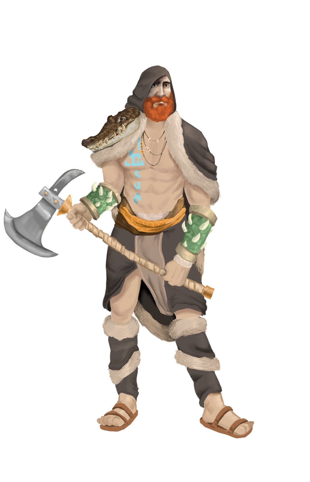 ArtStation - Forest Barbarian Concept Art