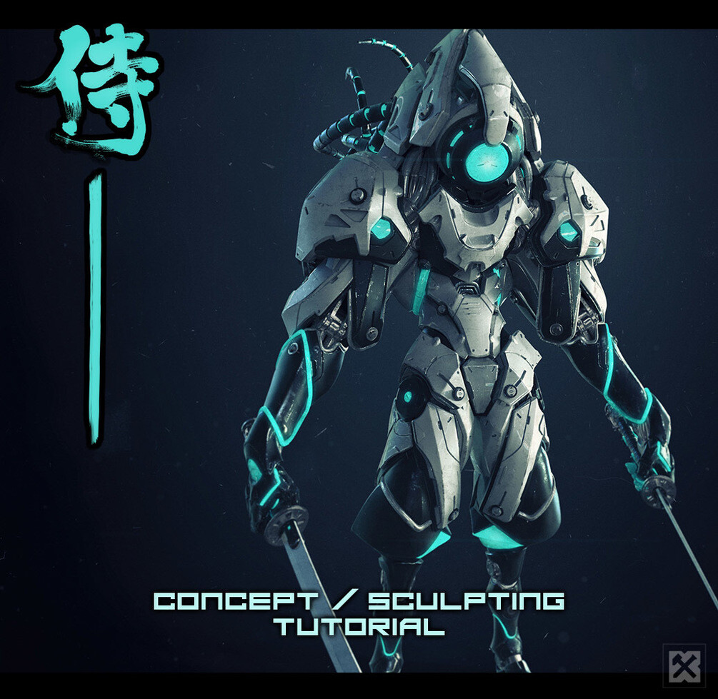ArtStation - Mecha Samurai - Character Concept Tutorial in ZBrush