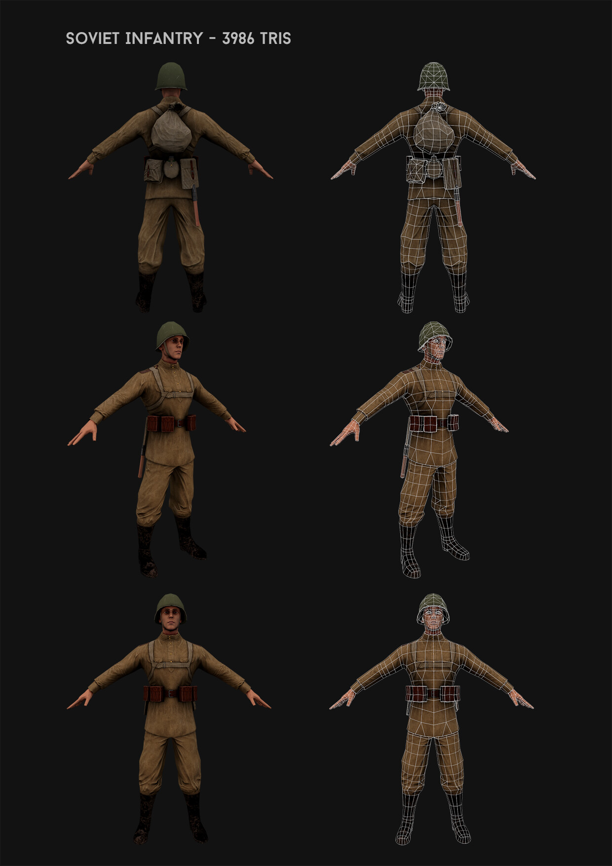 ArtStation - Soviet Infantry - World War II Mobile Shooter