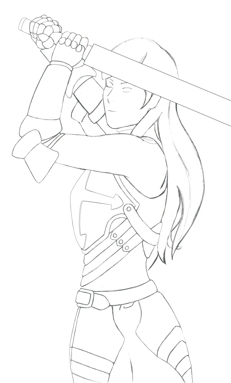erza coloring pages