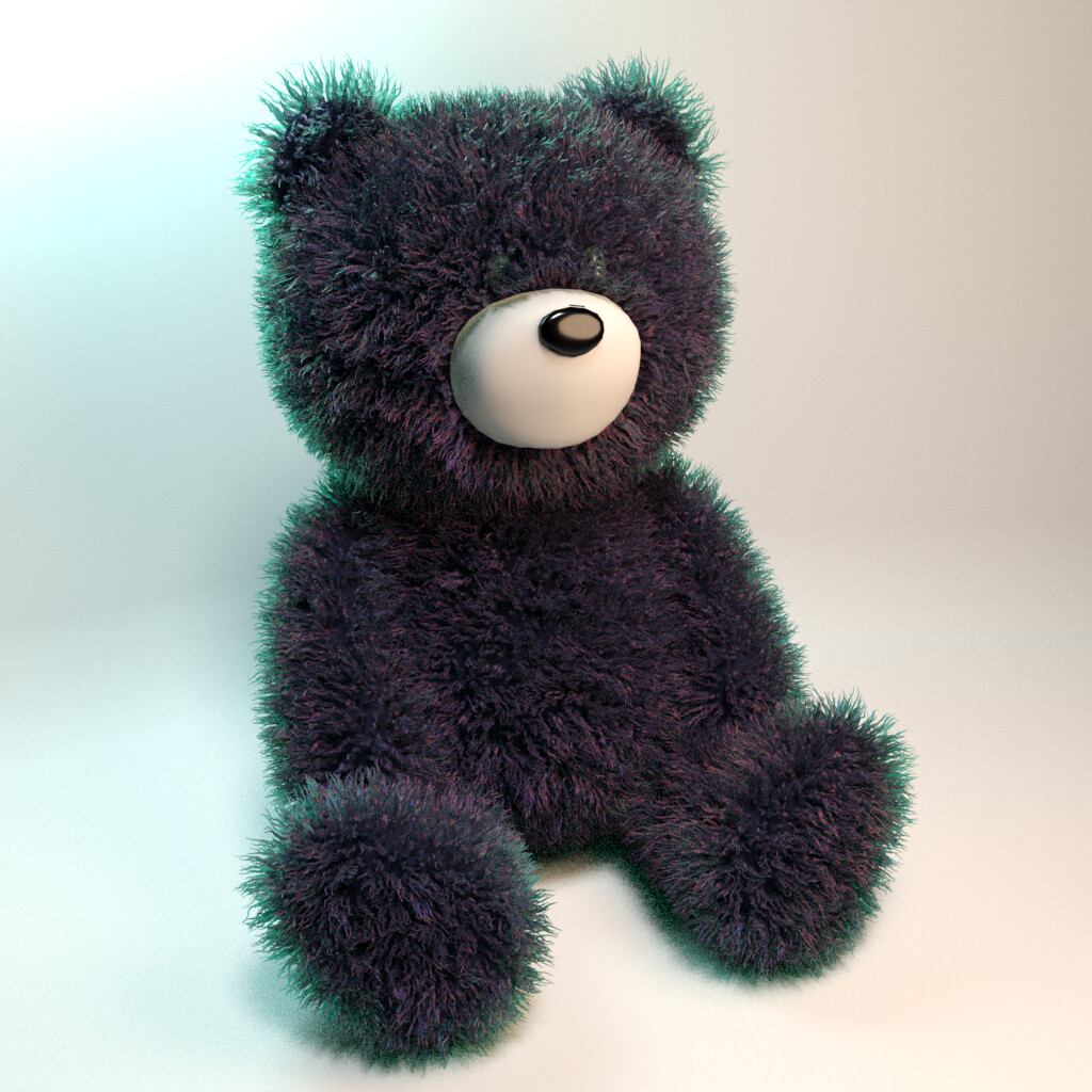 ArtStation - Tricolor Teddy Bear.