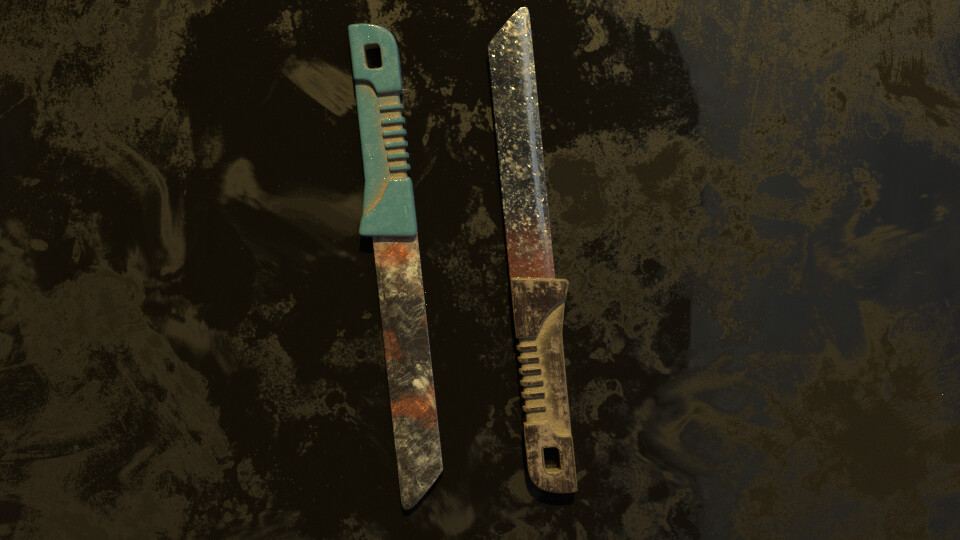 ArtStation - Knife rust