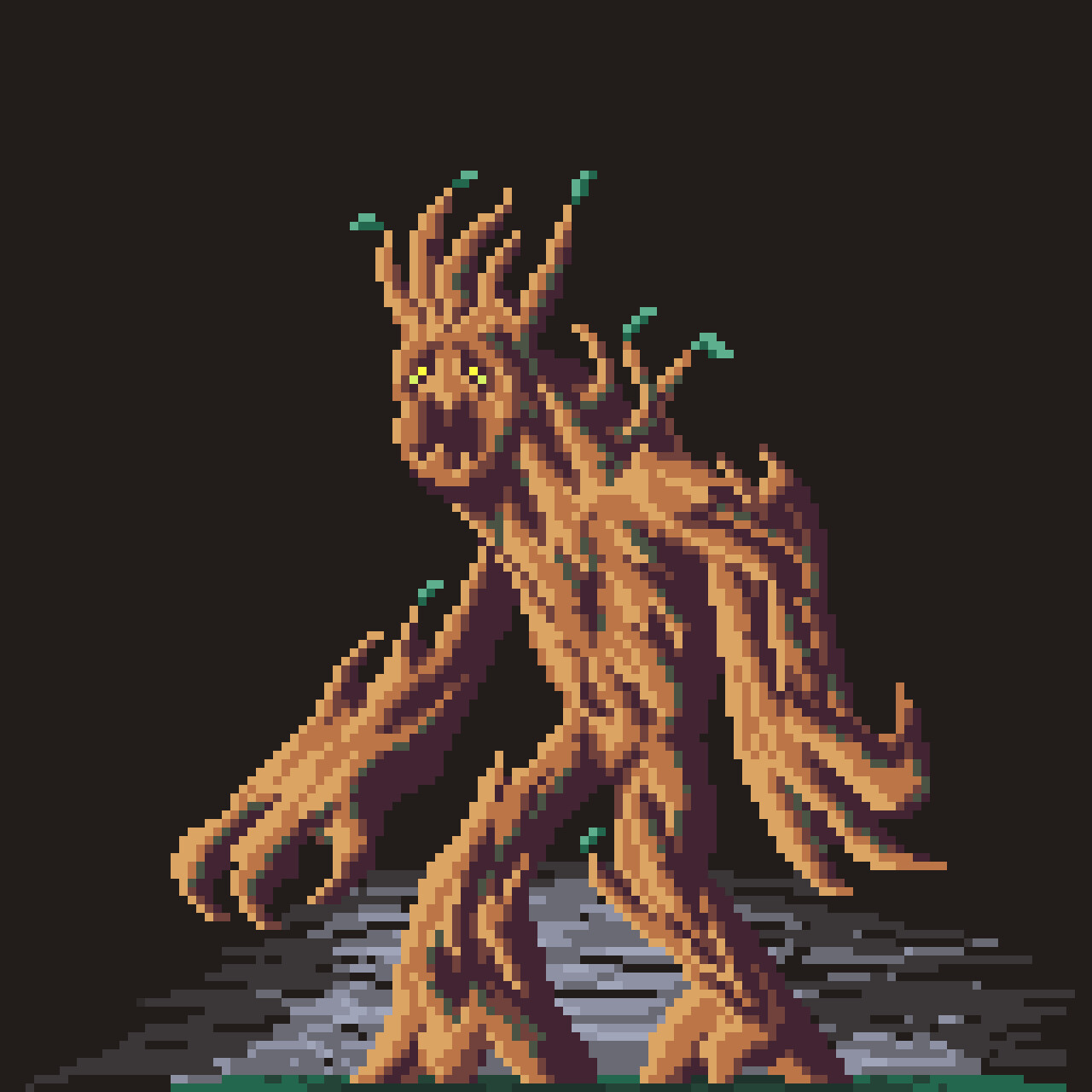 ArtStation - Treant Pixel Art