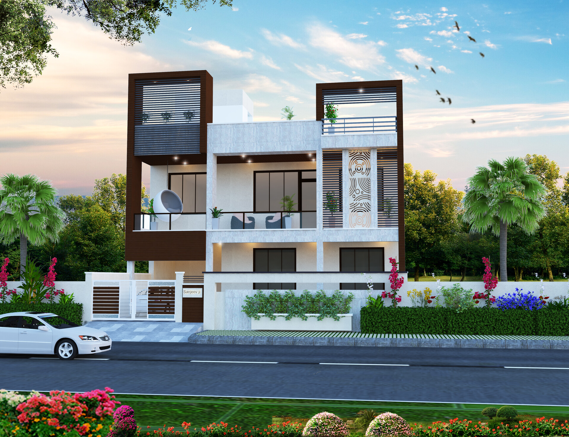 ArtStation - 3D house exterior view