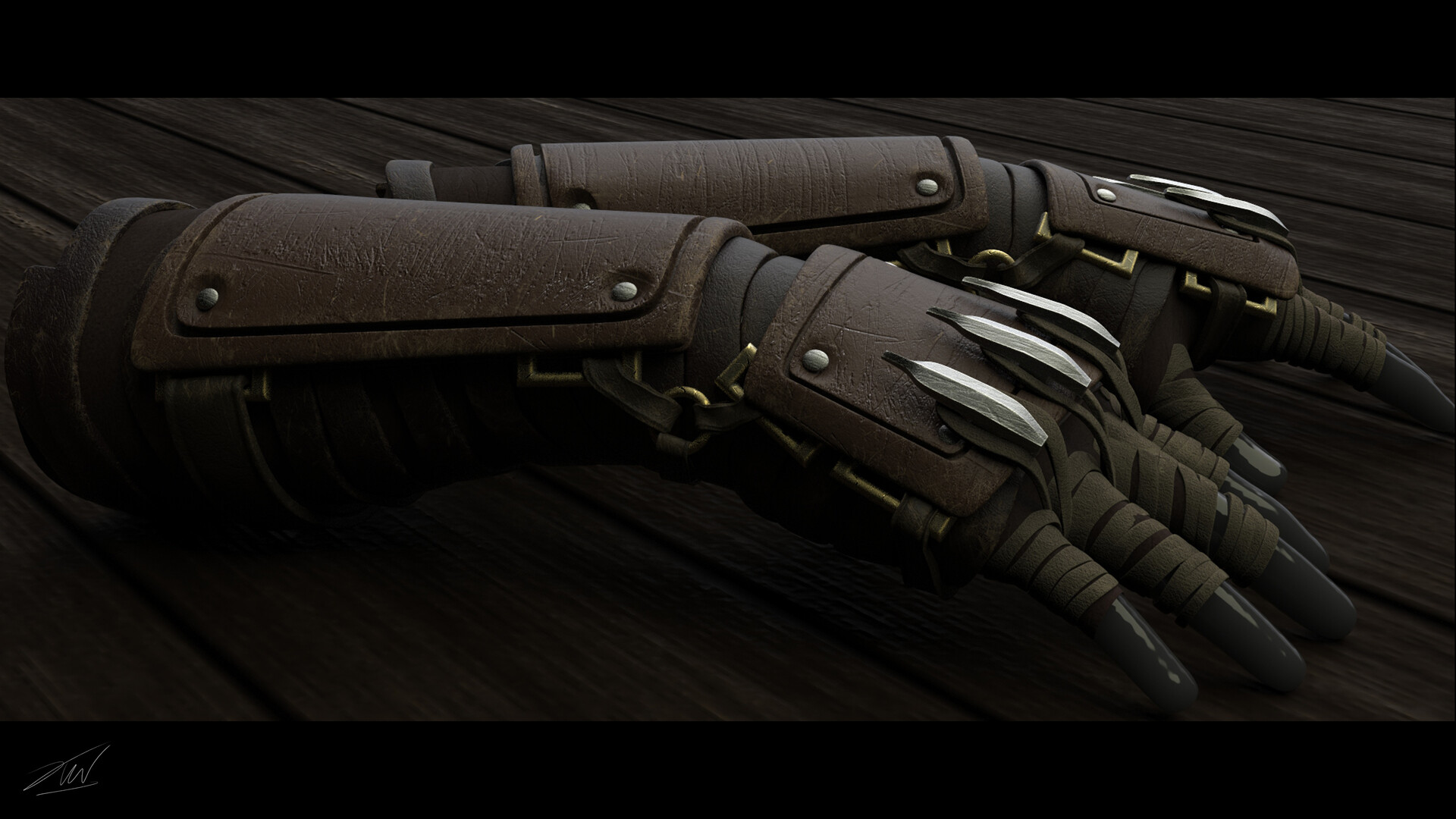 James Wheeldon - Leather gauntlets