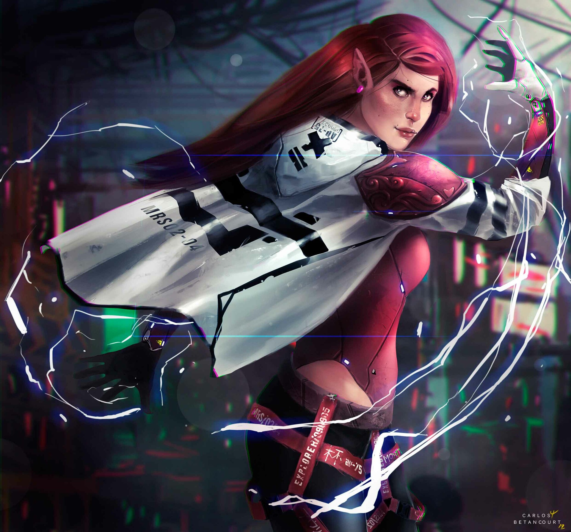 ArtStation - Shocking Redhead