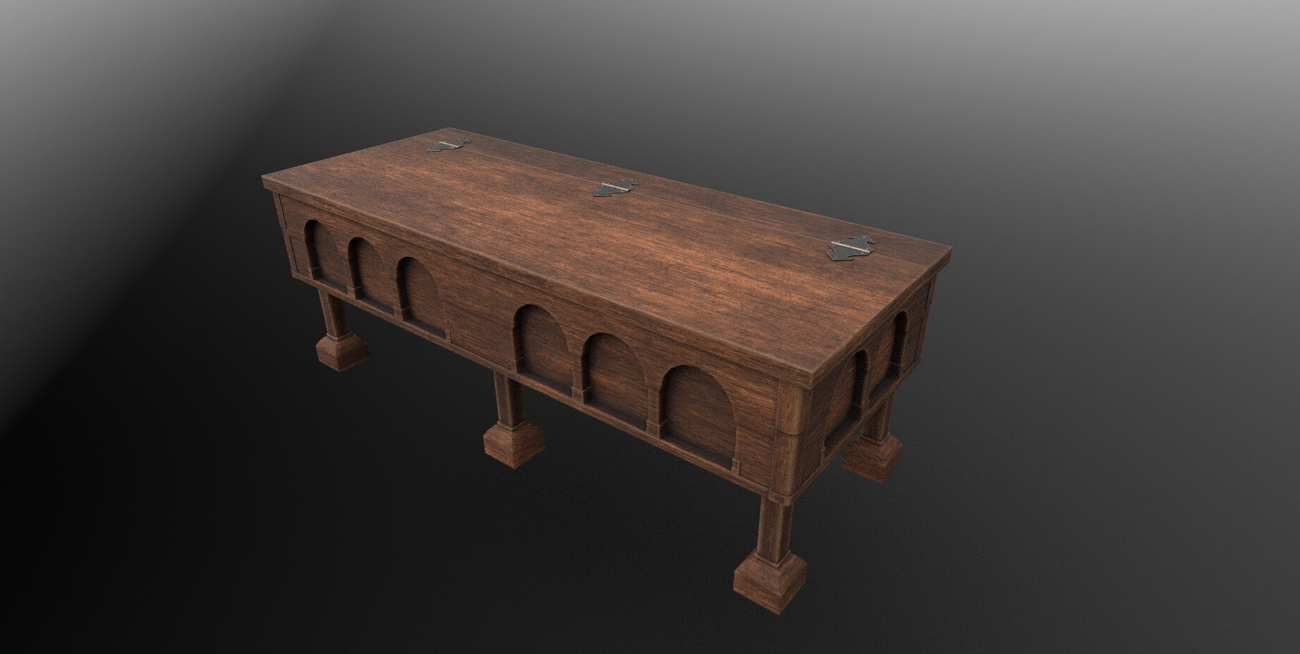 ArtStation - Medieval castle bench