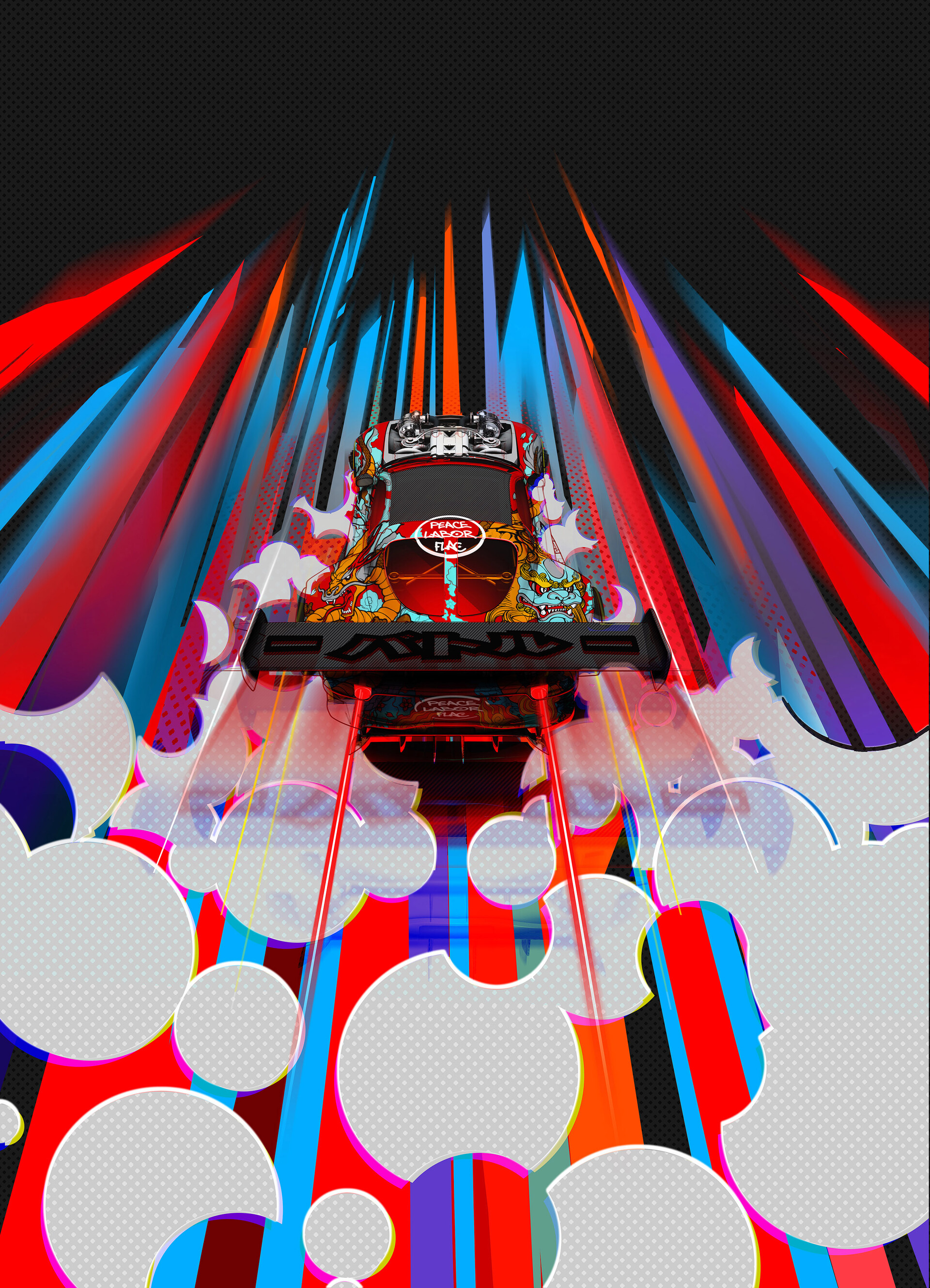 ArtStation - Mazda RX-7_Dragons Gang