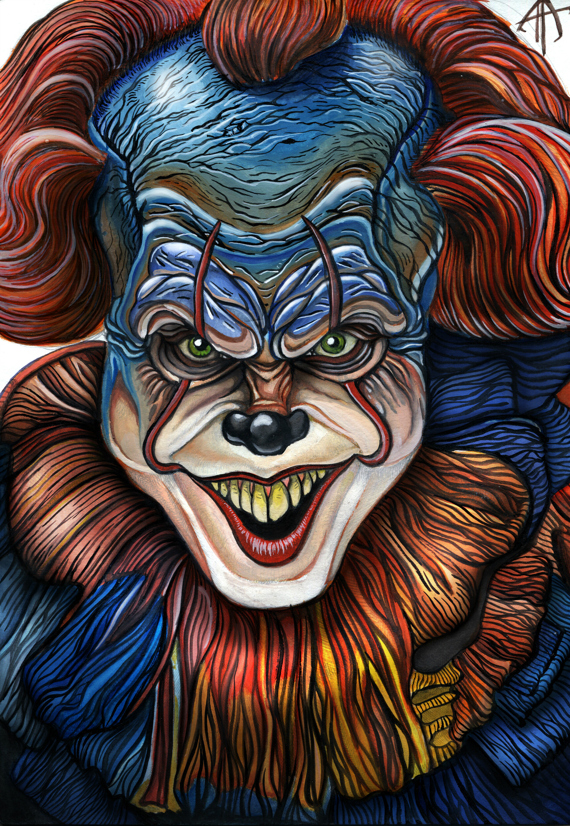 how to draw pennywise drawholic